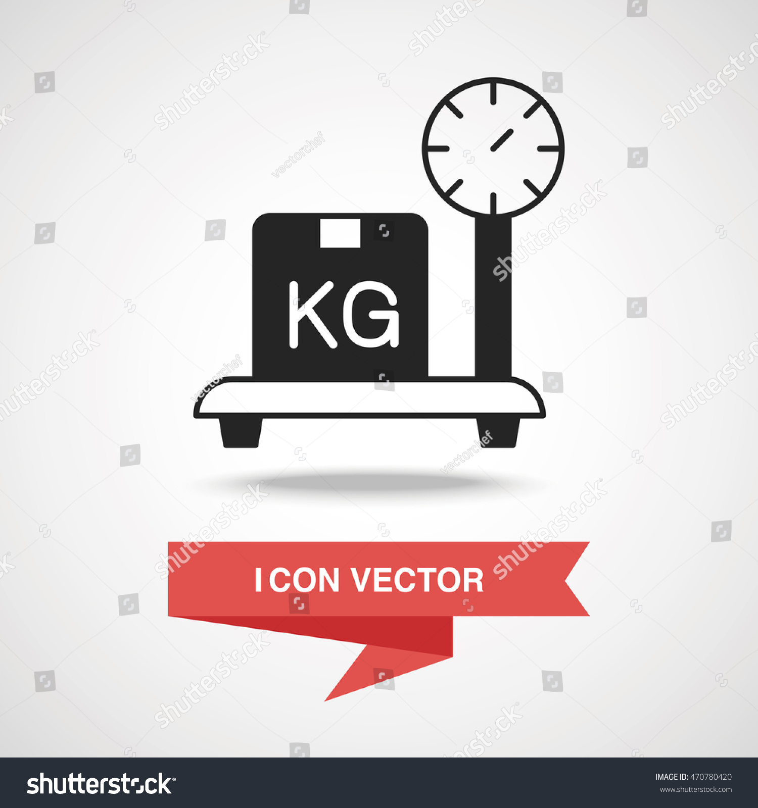 Logistics Freight Weight Icon Stock Vector (Royalty Free) 470780420