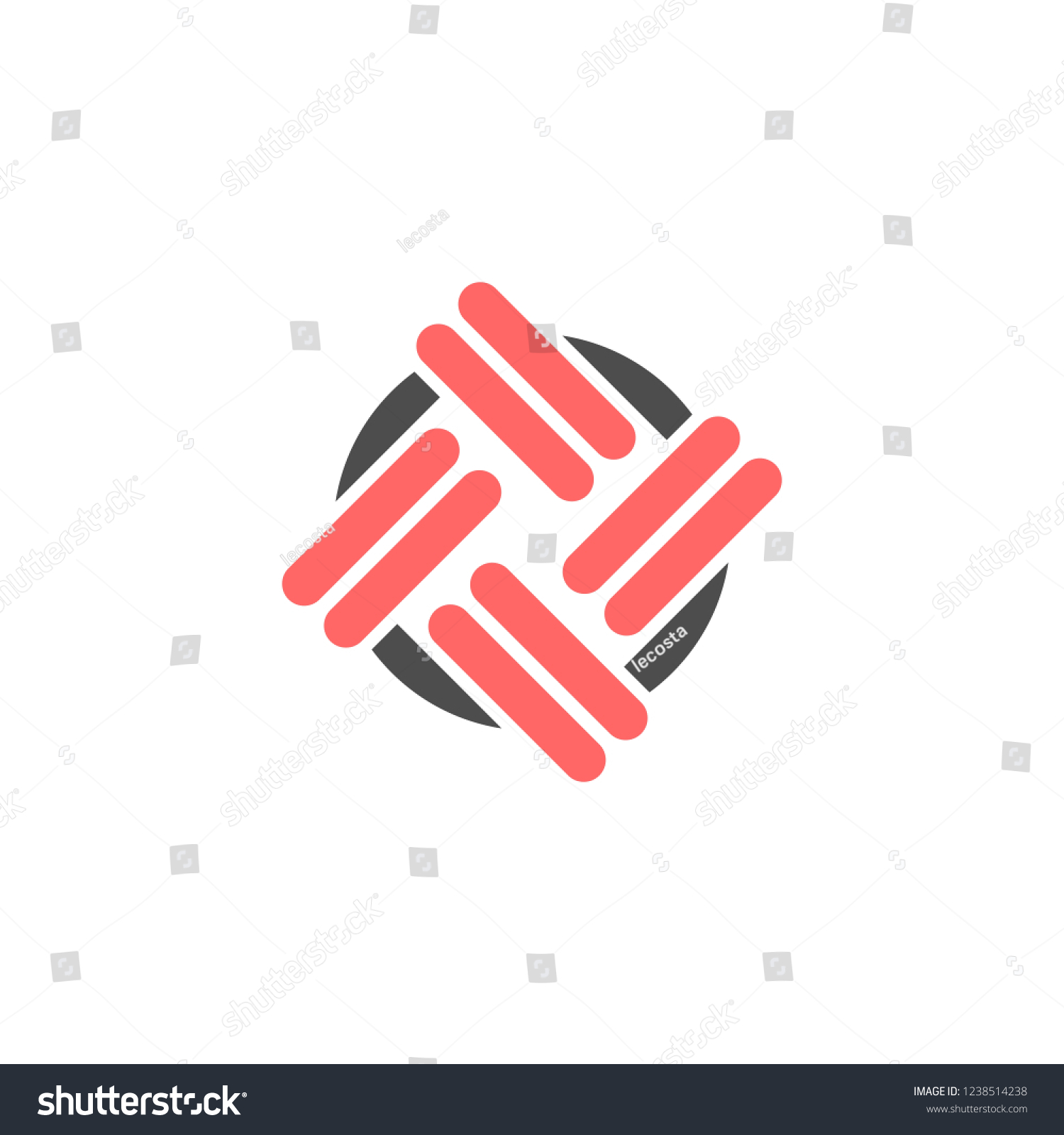 Logo Abstract Shapes Vector Stock Vector (Royalty Free) 1238514238