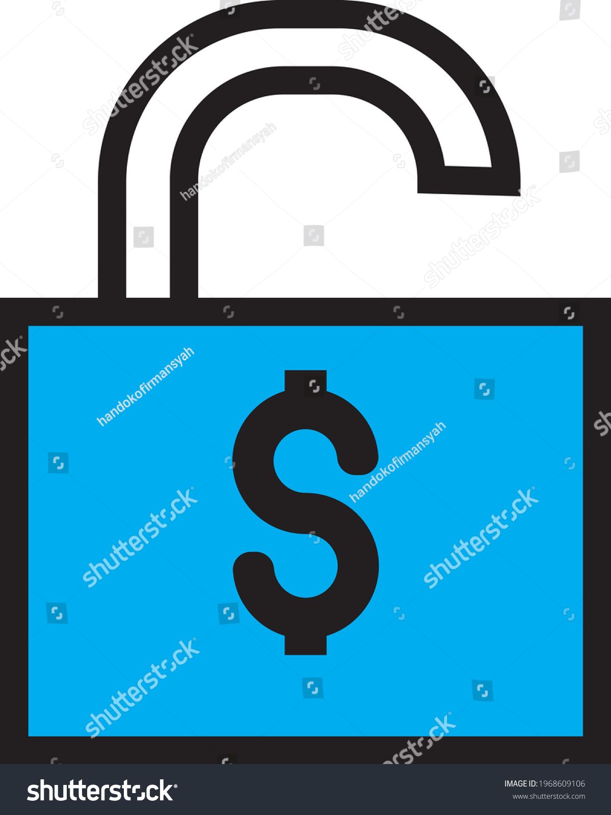 Logo Vector Icon Unlocked Stock Vector (Royalty Free) 1968609106 ...