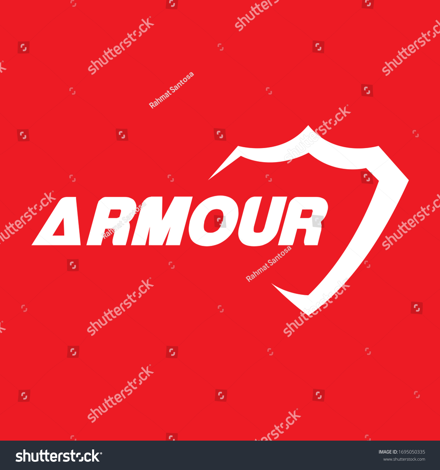 Logo Armour Vector Design Icon Stock Vector (Royalty Free) 1695050335