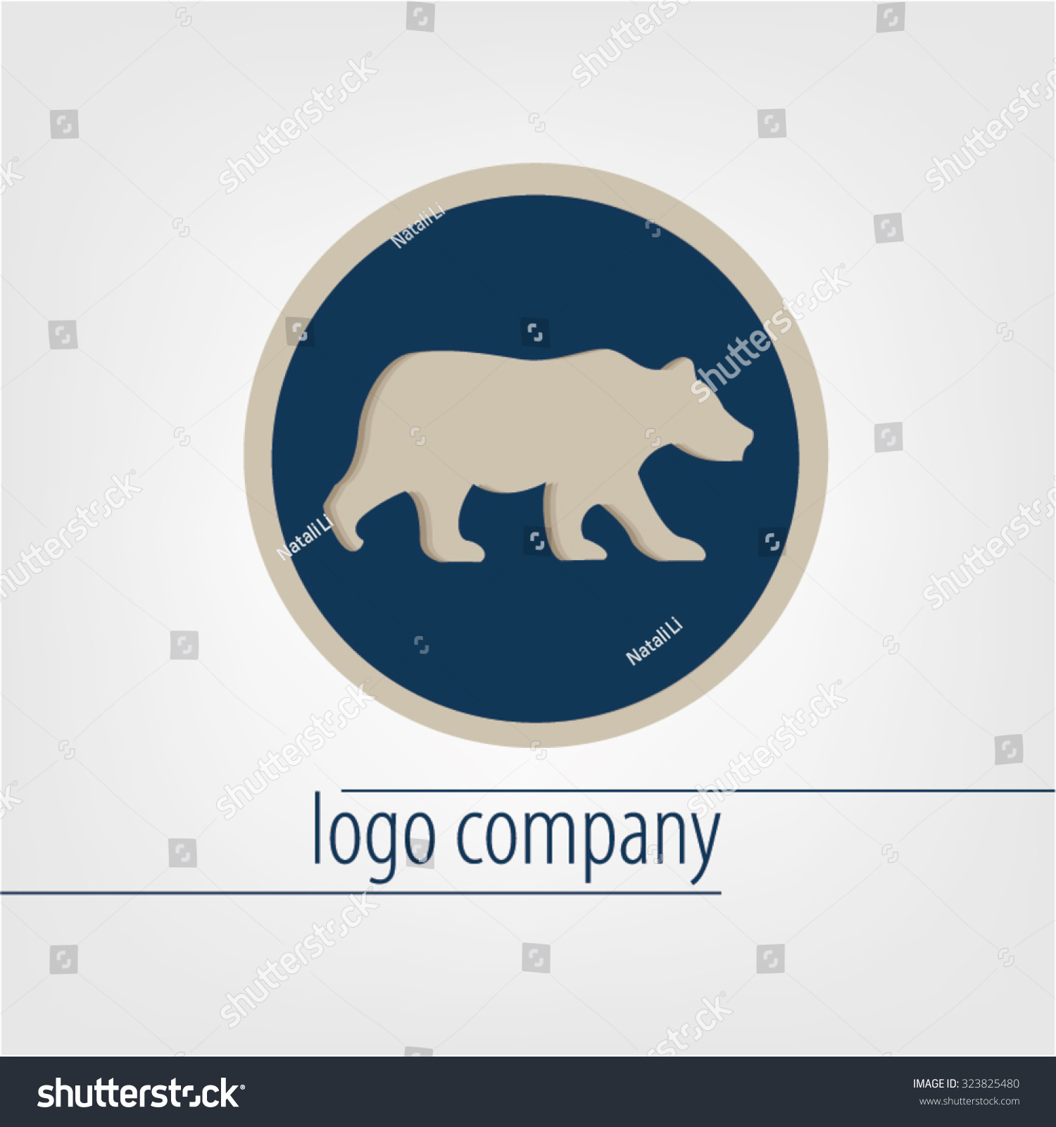 Logo Bear Symbol Power Stock Vector (Royalty Free) 323825480 | Shutterstock
