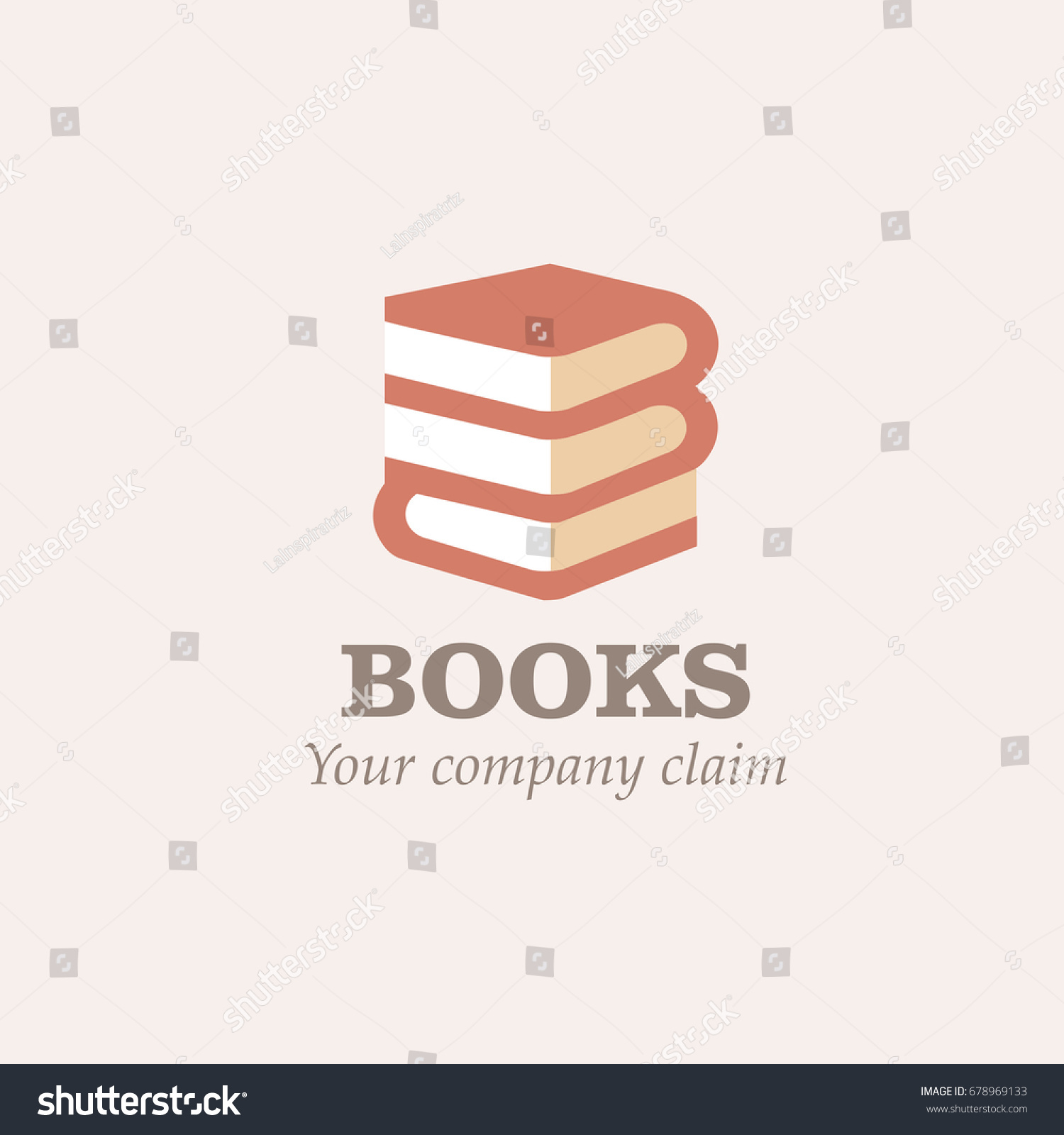 Logo Books Vector Illustration Stock Vector (Royalty Free) 678969133 ...