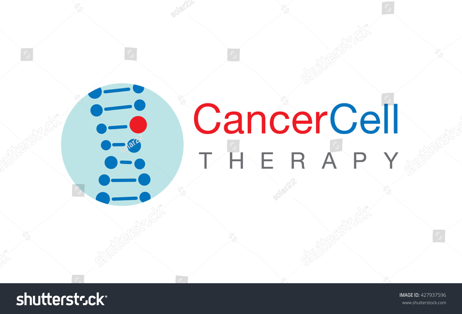 Logo Cancer Cell Therapy Vector: vector de stock (libre de regalías ...