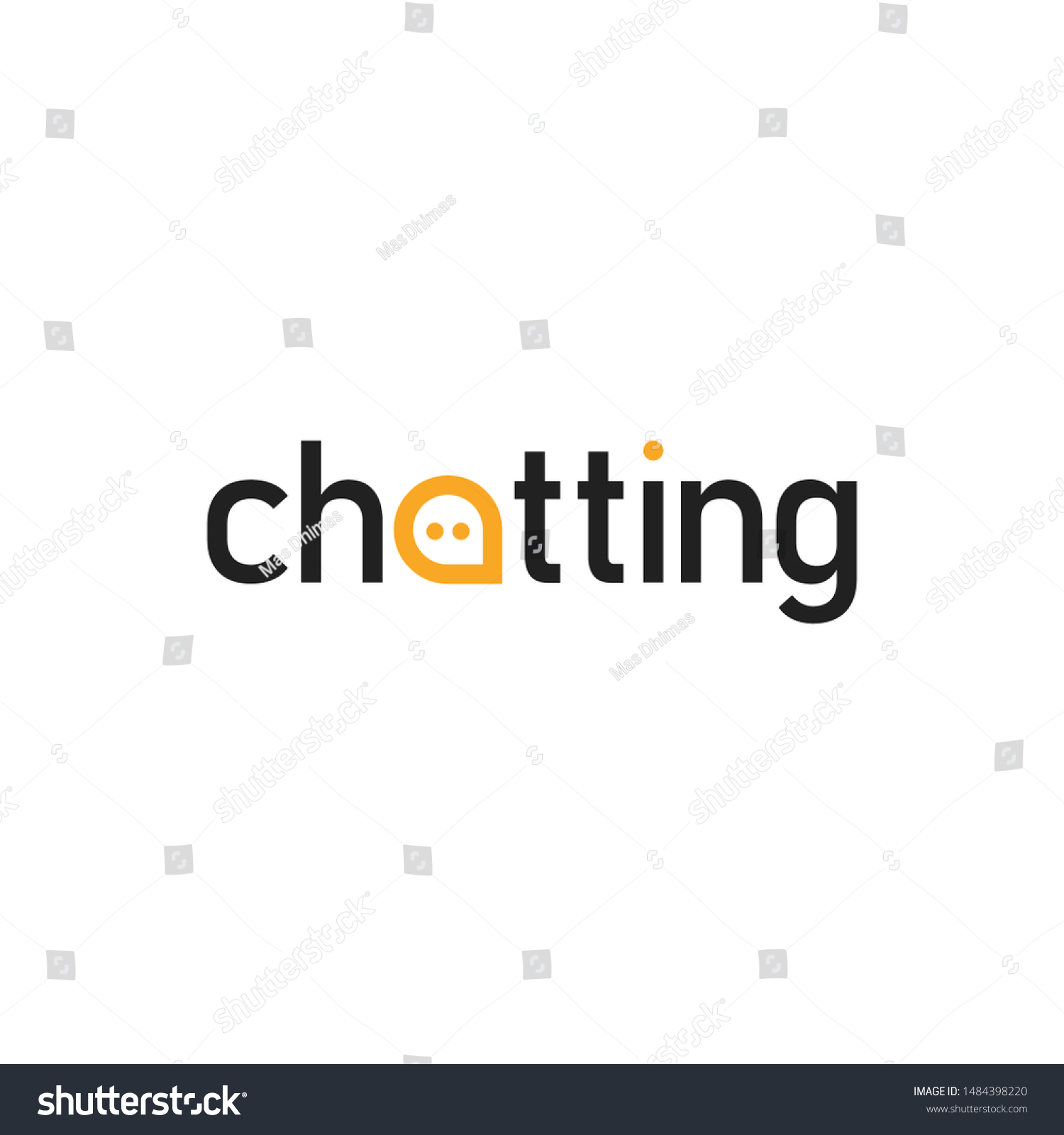 Logo Chatting App Vector Template Design Stock Vector (Royalty Free ...