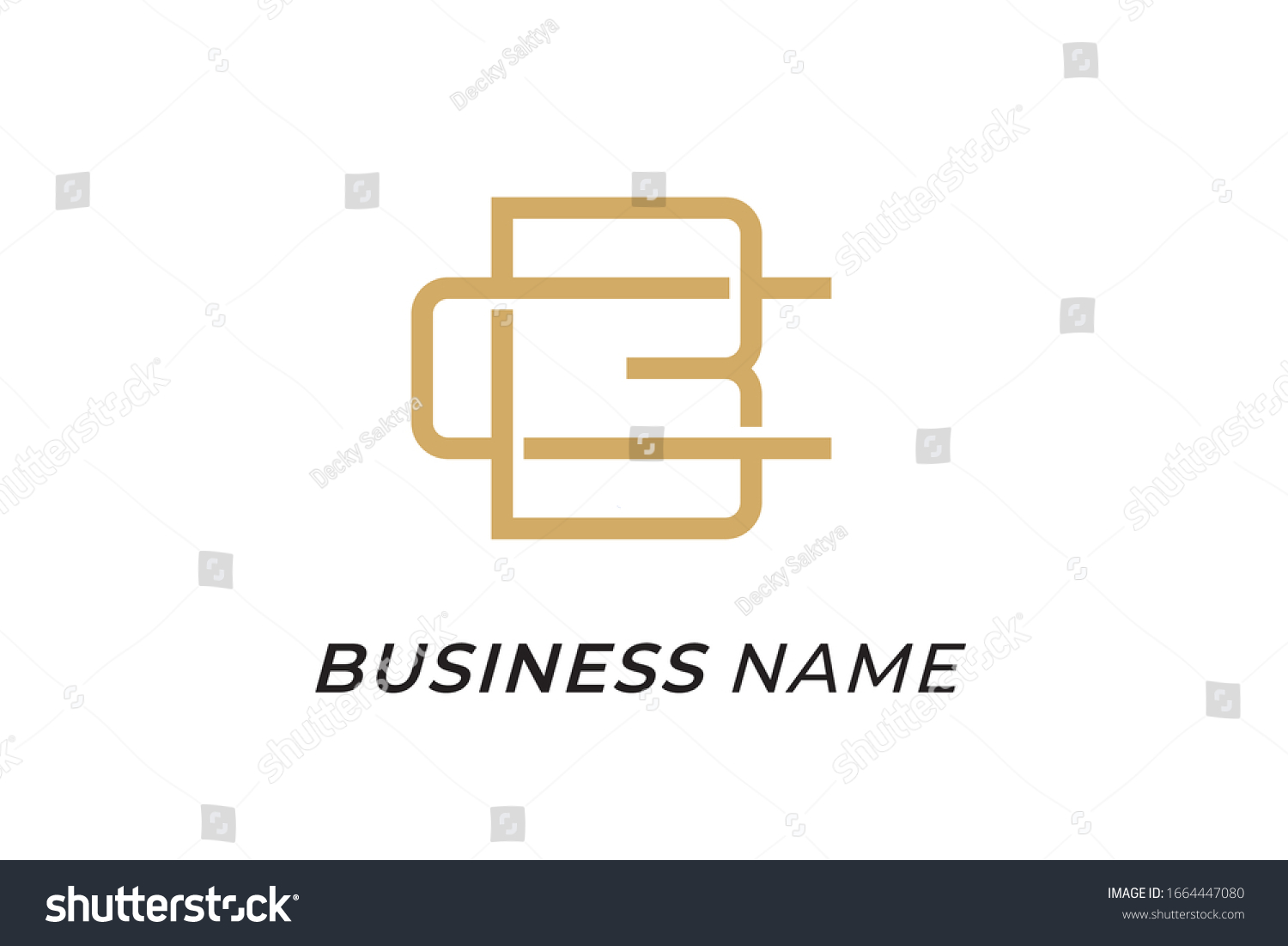 Logo Creative Letter C B Stock Vector (Royalty Free) 1664447080 ...