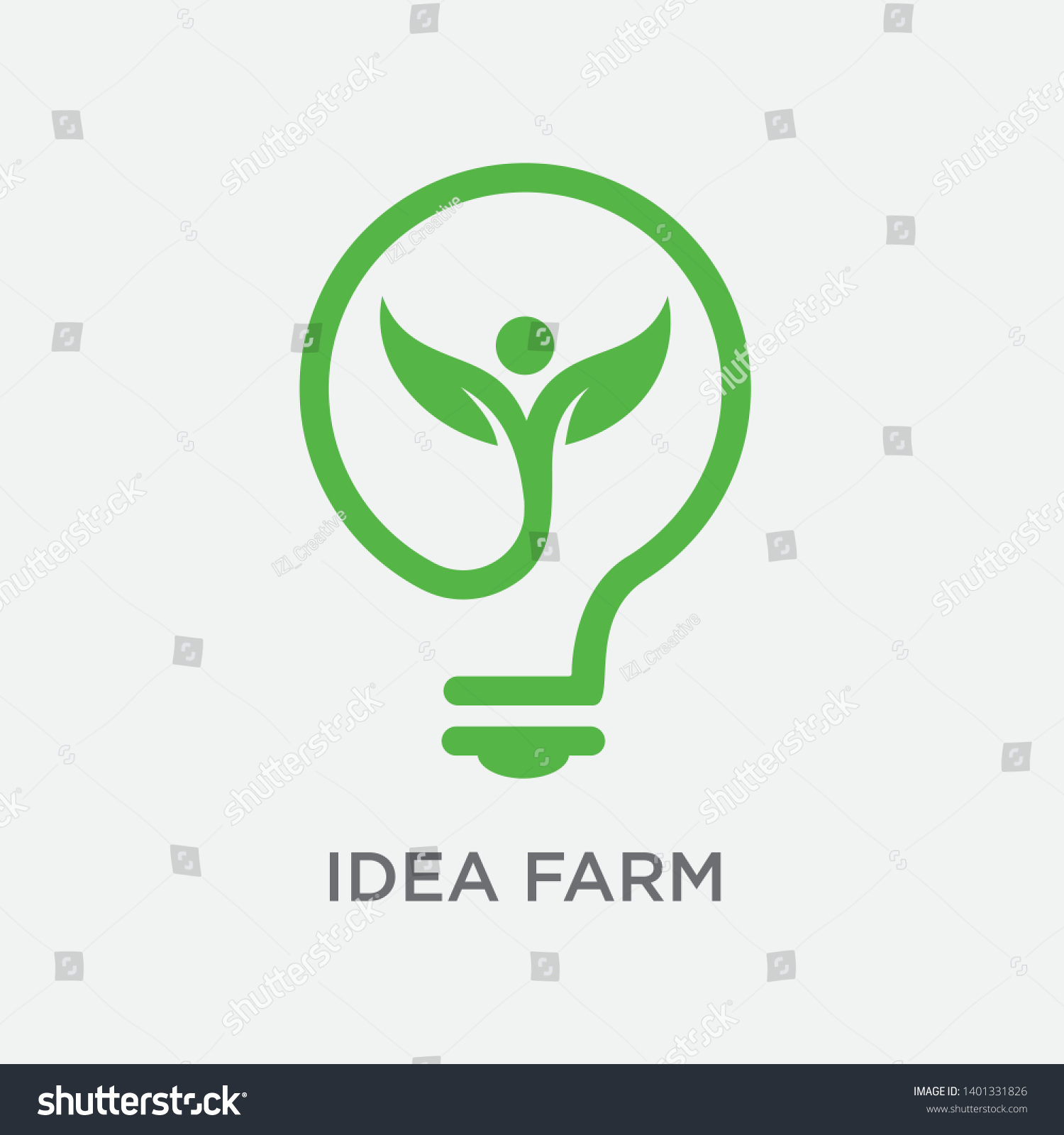 Logo Design Idea Farm Stock Vector (Royalty Free) 1401331826
