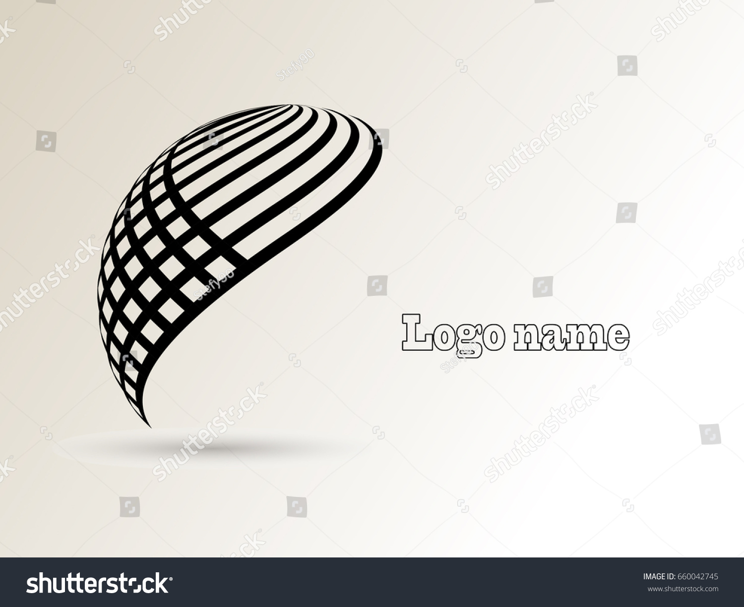 Logo Design Round Shape Vector Illustration Stock Vector (Royalty Free ...