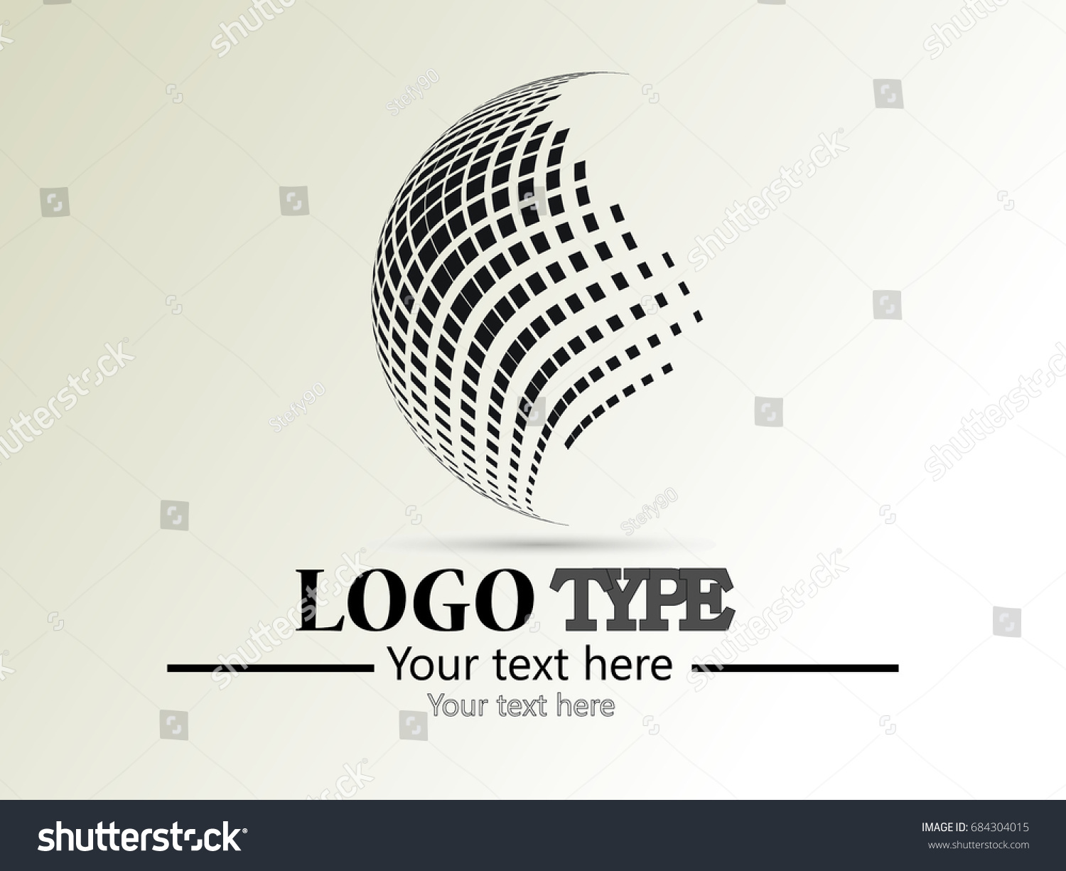 Logo Design Round Shape Vector Illustration Stock Vector (Royalty Free ...