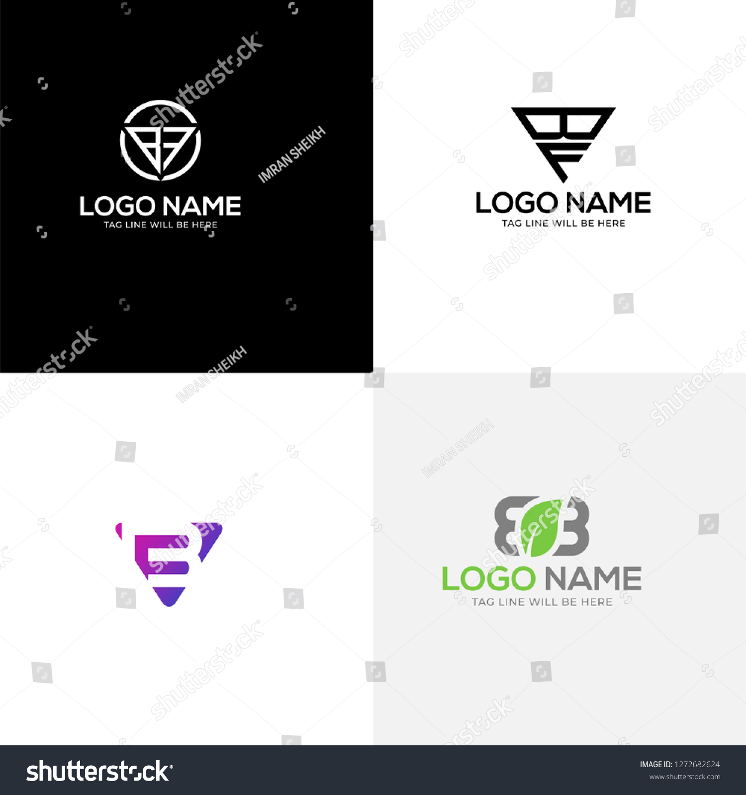 Logo Design Set Templates Stock Vector (Royalty Free) 1272682624