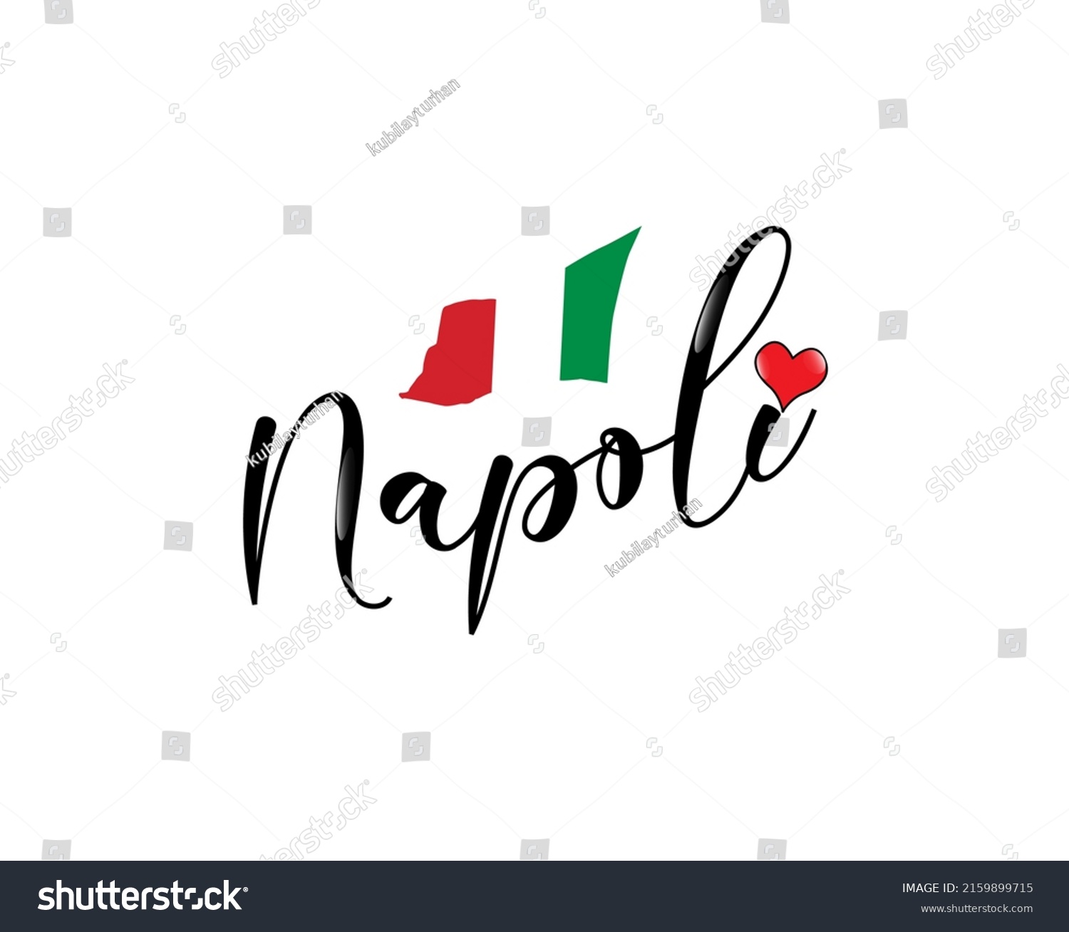 Logo Design Napoli Text Stock Vector (Royalty Free) 2159899715 ...