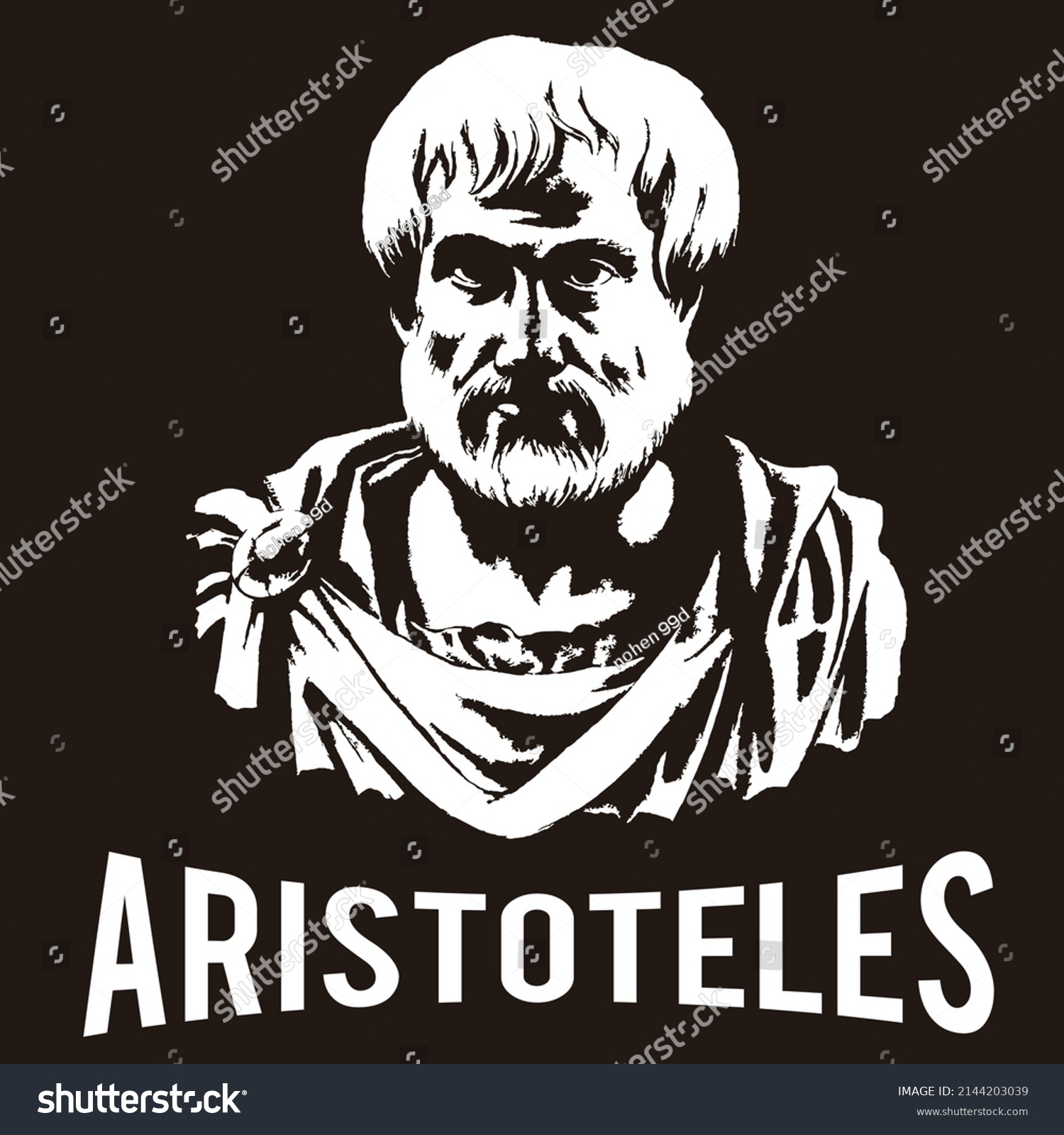 Logo Design Theme Vector Aristoteles Stock Vector (Royalty Free ...