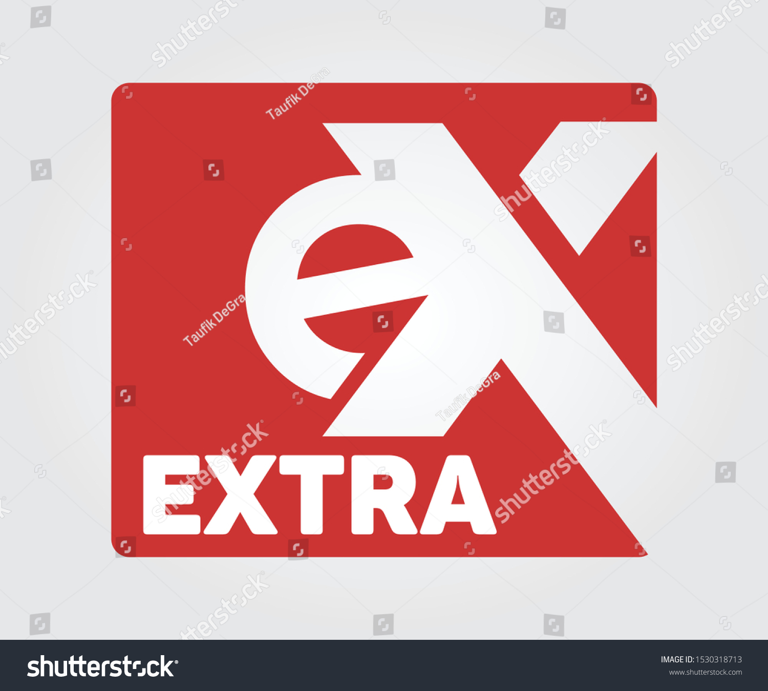 Logo Ex Red Logo Latter X Stock Vector (Royalty Free) 1530318713 ...