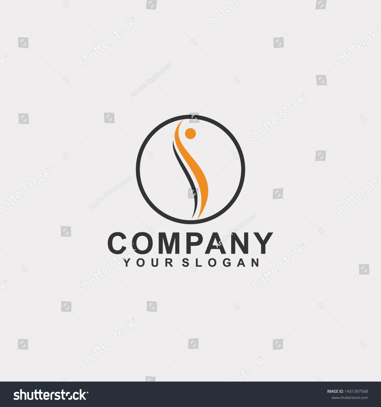 Logo Flow Icon Element Template Design Stock Vector (Royalty Free ...