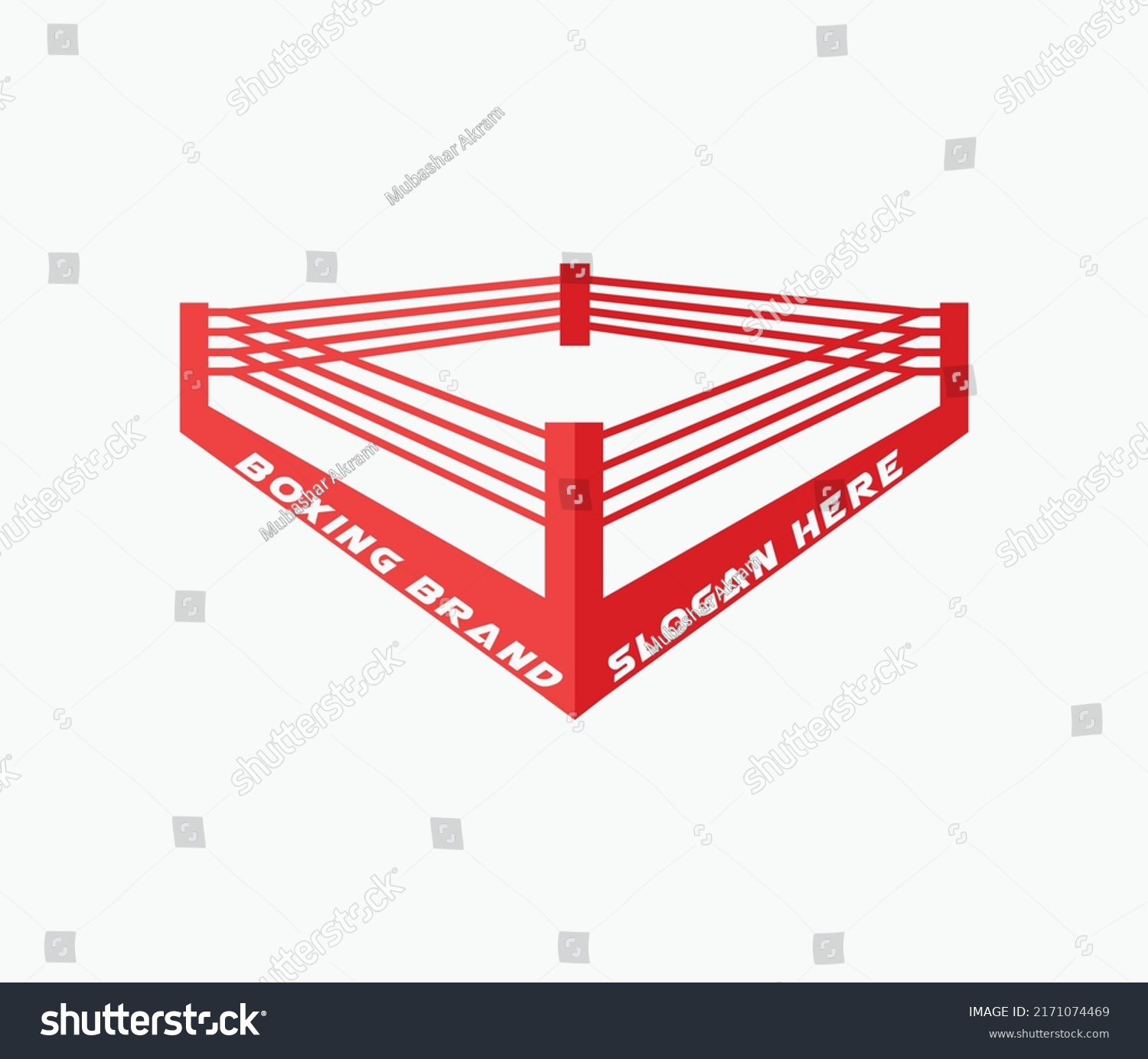 Logo Boxing Ring Stock Vector (Royalty Free) 2171074469 | Shutterstock