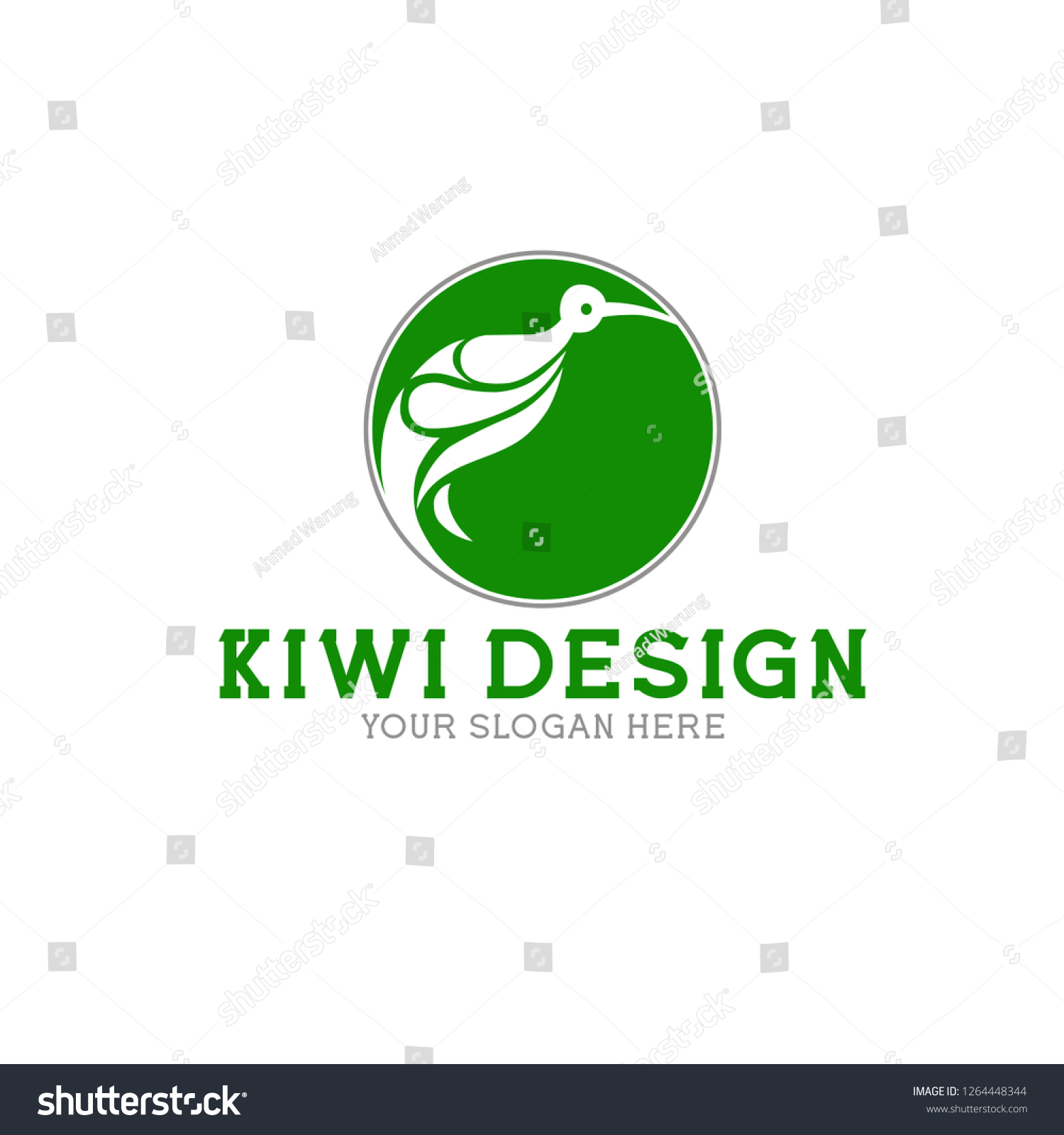 Logo Kiwi Design: เวกเตอร์สต็อก (ปลอดค่าลิขสิทธิ์) 1264448344 ...