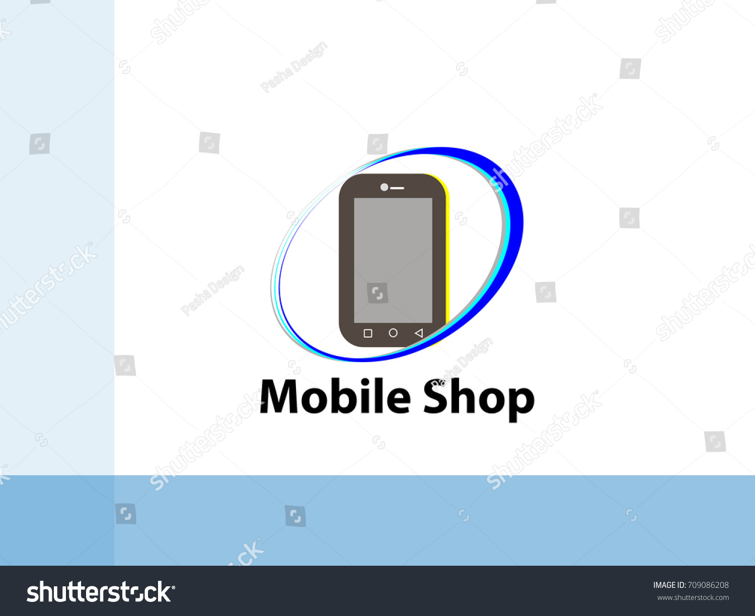 Logo Mobile Shop Stock Vector (Royalty Free) 709086208 | Shutterstock