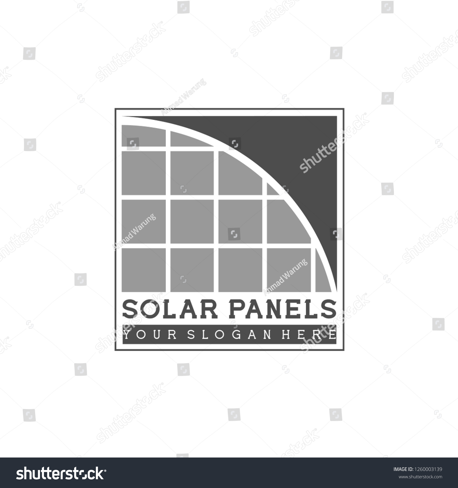 Logo Solar Panel Stock Vector (Royalty Free) 1260003139 | Shutterstock