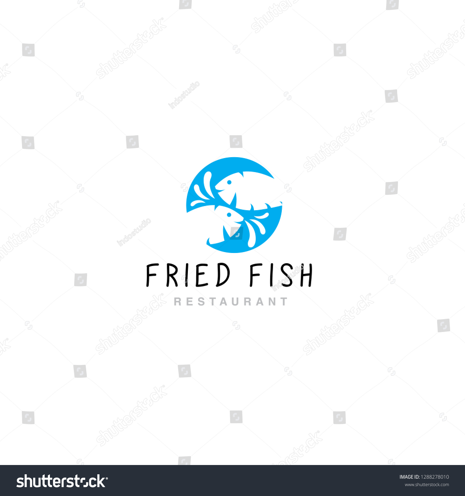 Logo Fried Fish Restaurant: เวกเตอร์สต็อก (ปลอดค่าลิขสิทธิ์) 1288278010 ...