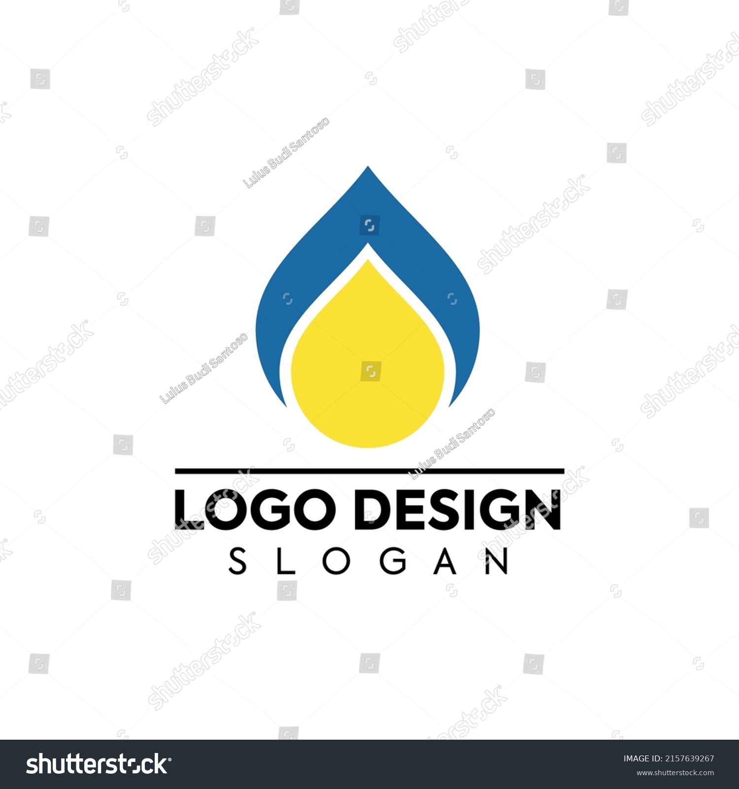 Logo Gold Drop Vector Illustration Stock Vector (Royalty Free ...