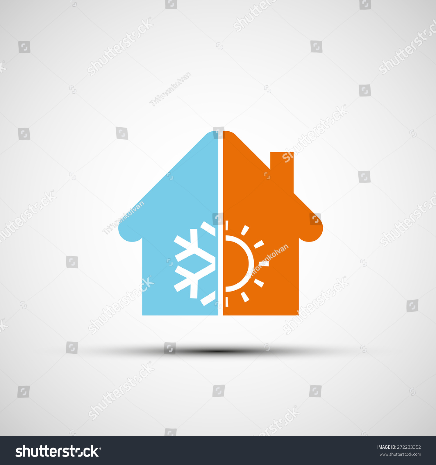Logo Home Climate Control Vector Image Stock Vector (Royalty Free ...