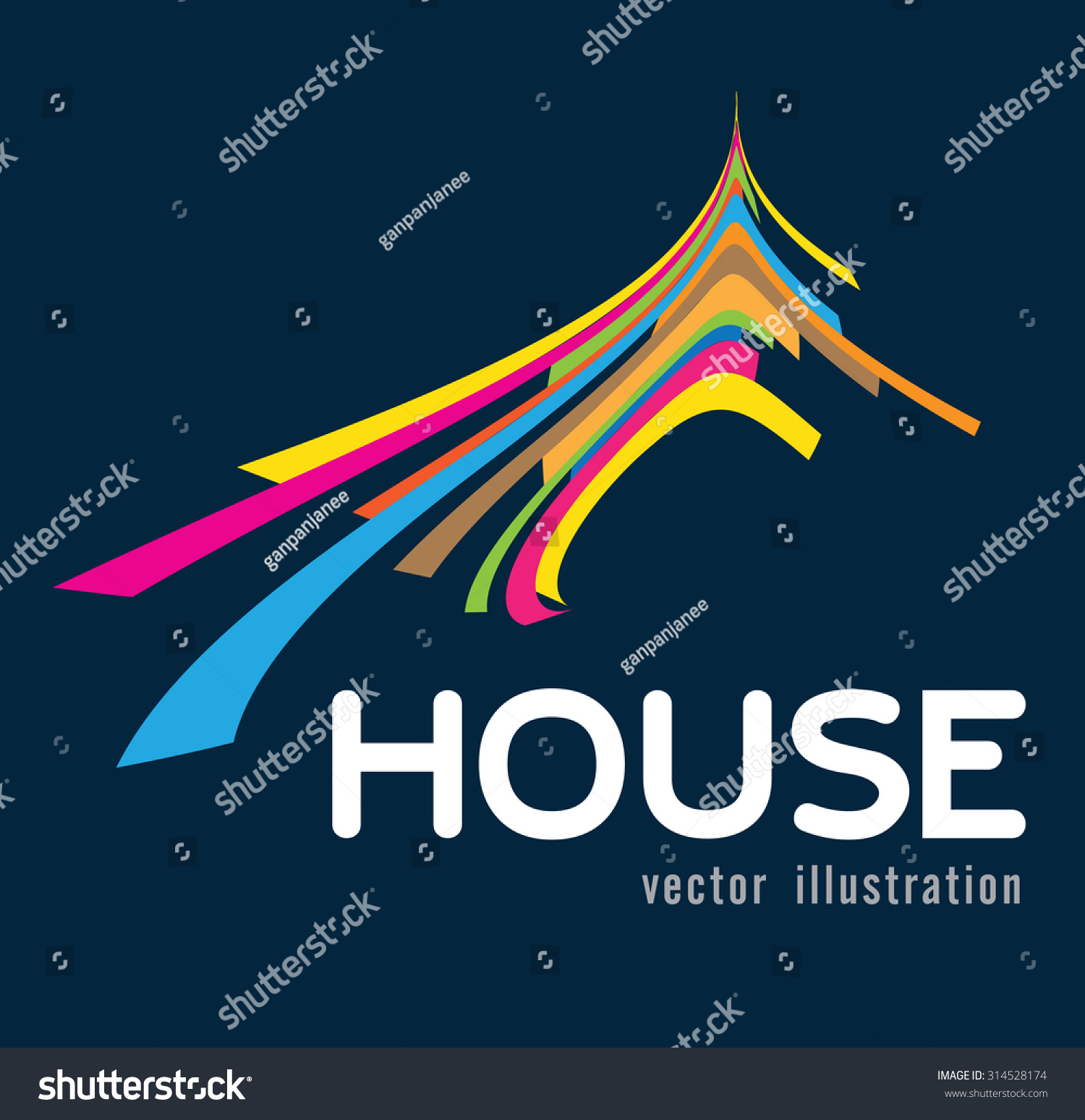 Logo House Vector Illustration Stock Vector (Royalty Free) 314528174 ...