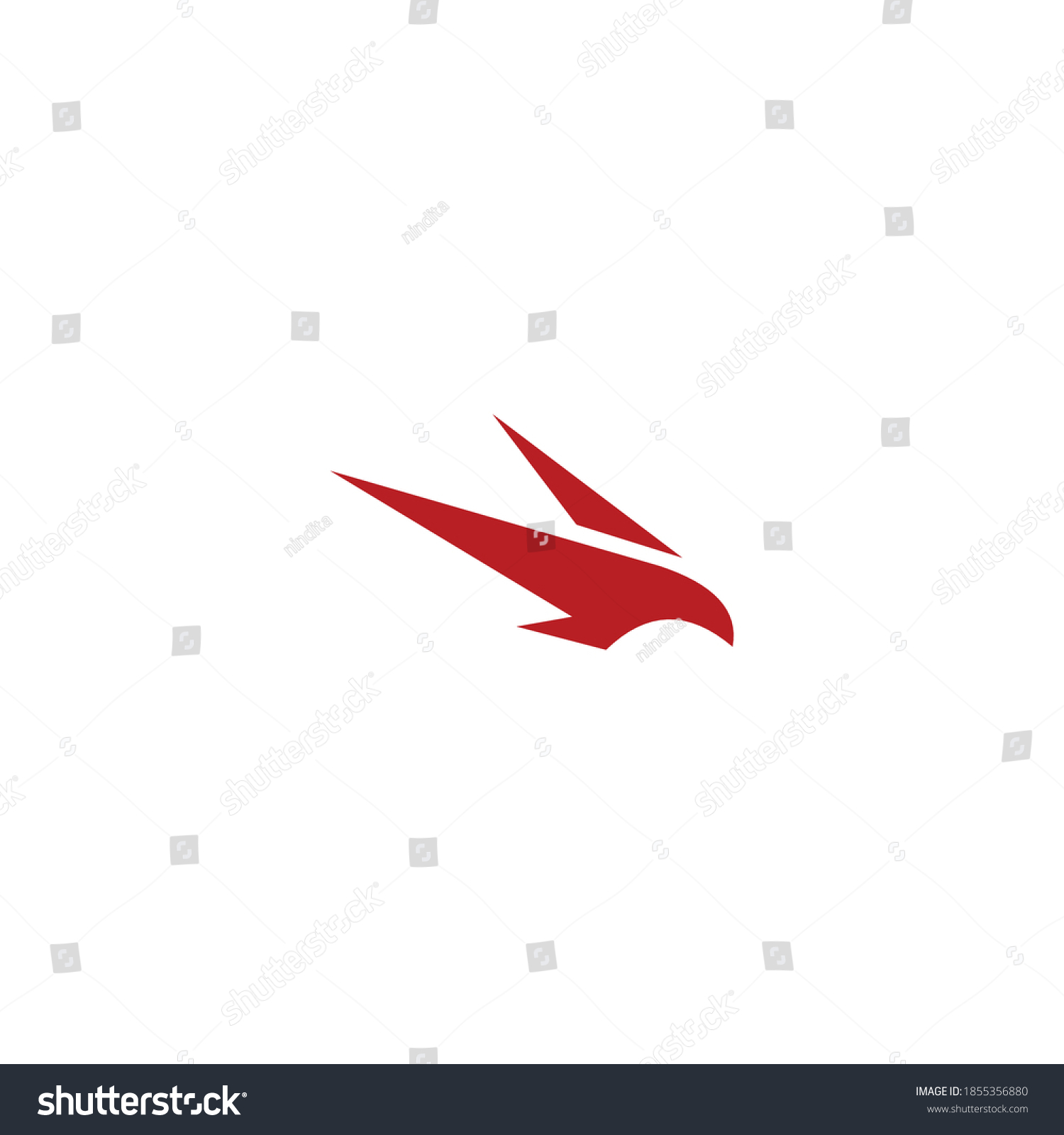 Logo Icon Falcon Templet Vector Stock Vector (Royalty Free) 1855356880 ...