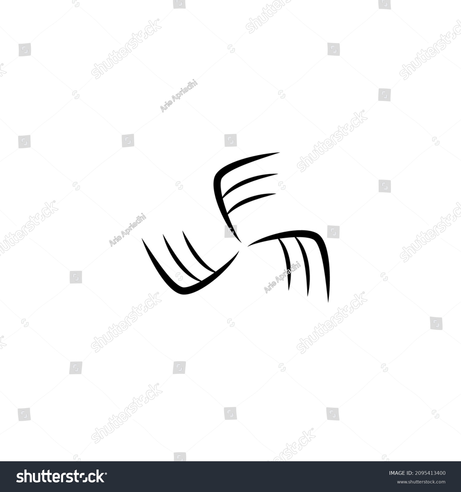 Logo Icon Fan Blades Vector Stock Vector (Royalty Free) 2095413400
