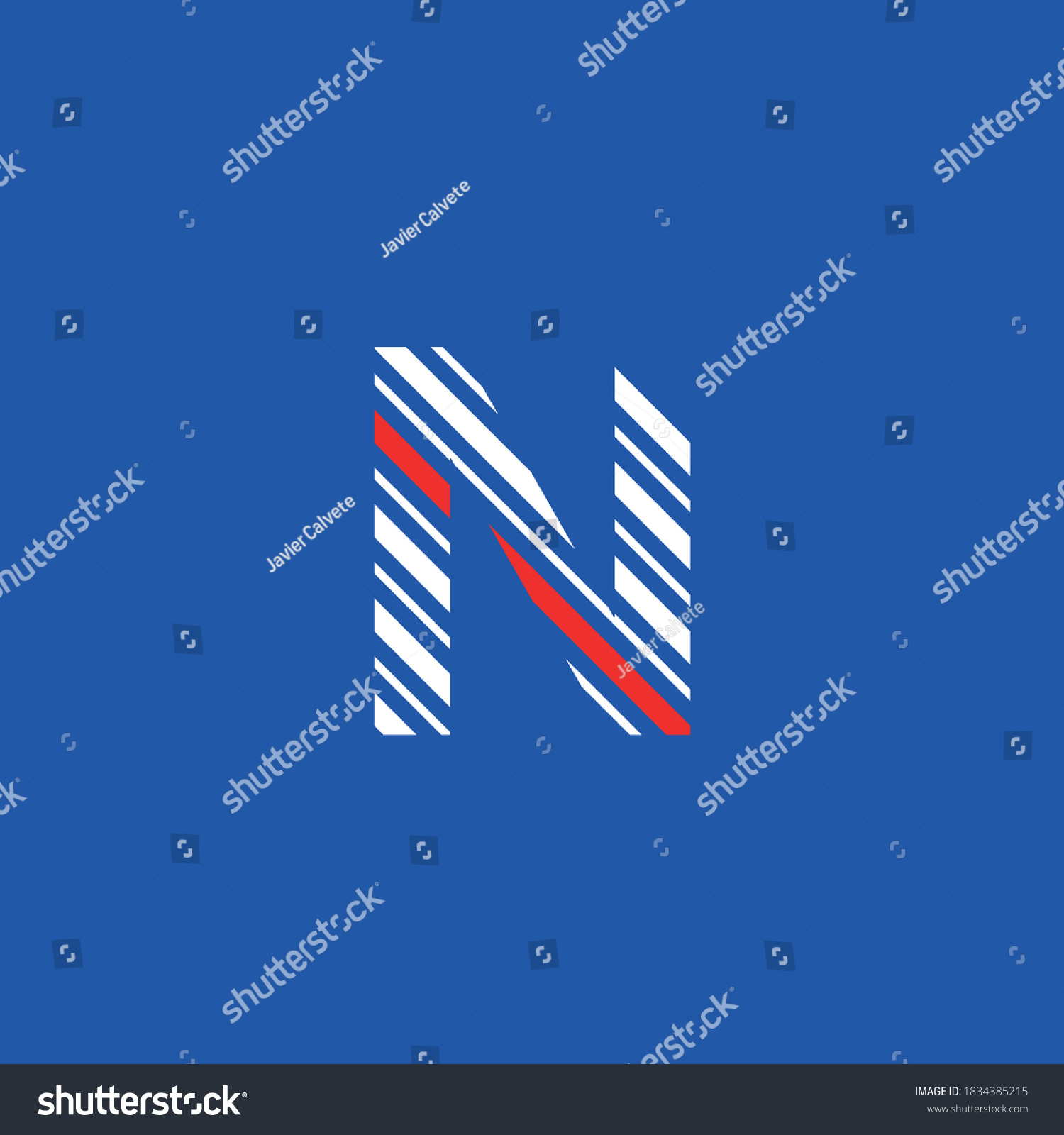 Logo Icon Letter N Editable Vector Stock Vector (Royalty Free ...