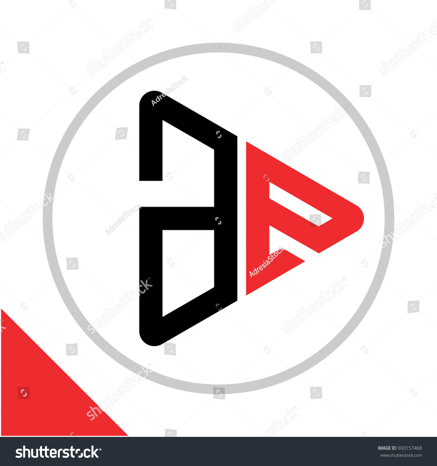 Logo Icon Play Button Shape Combination Stock Vector (Royalty Free ...