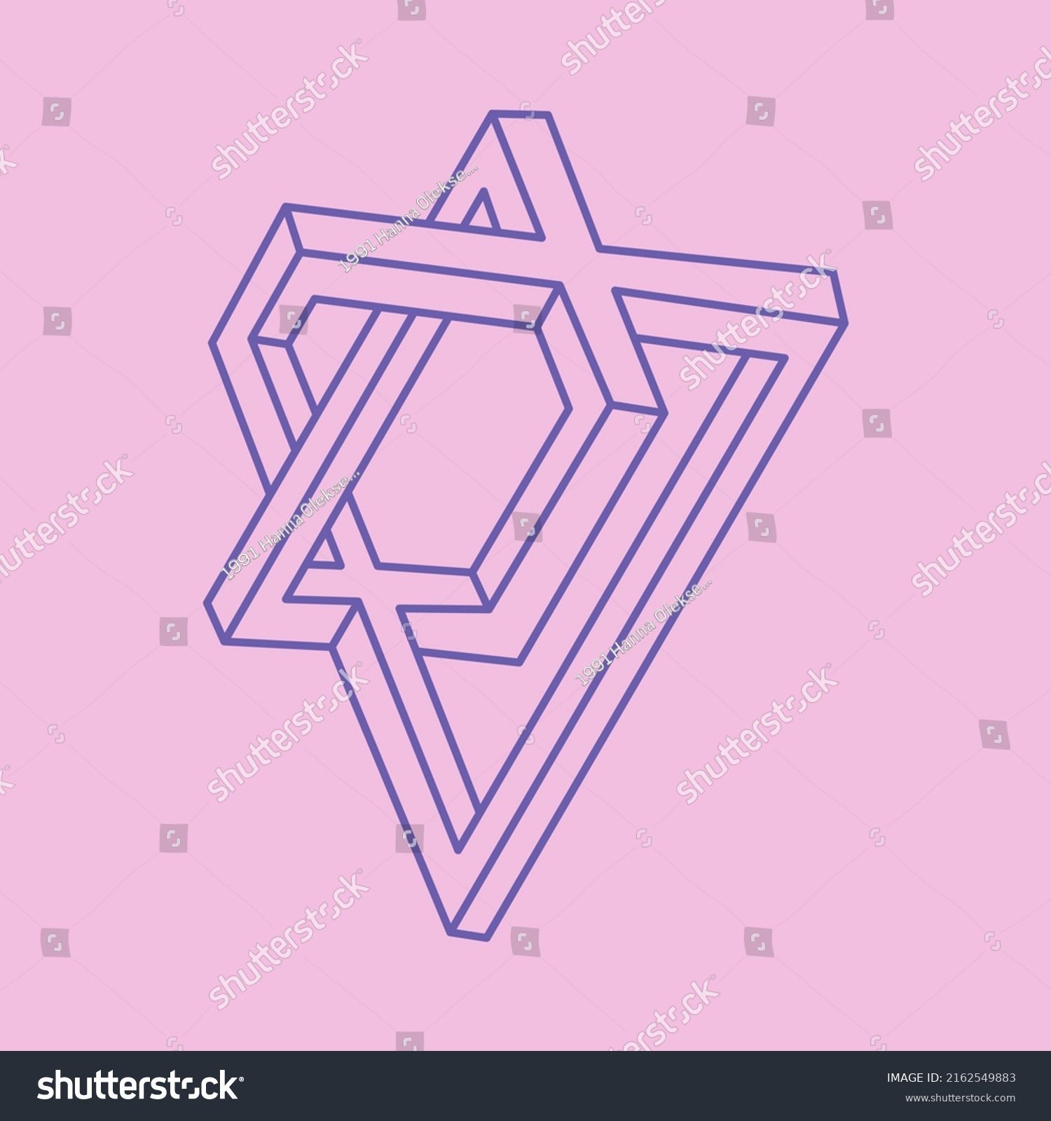 Logo Impossible Shape Optical Illusion Vector Stock Vector (Royalty ...