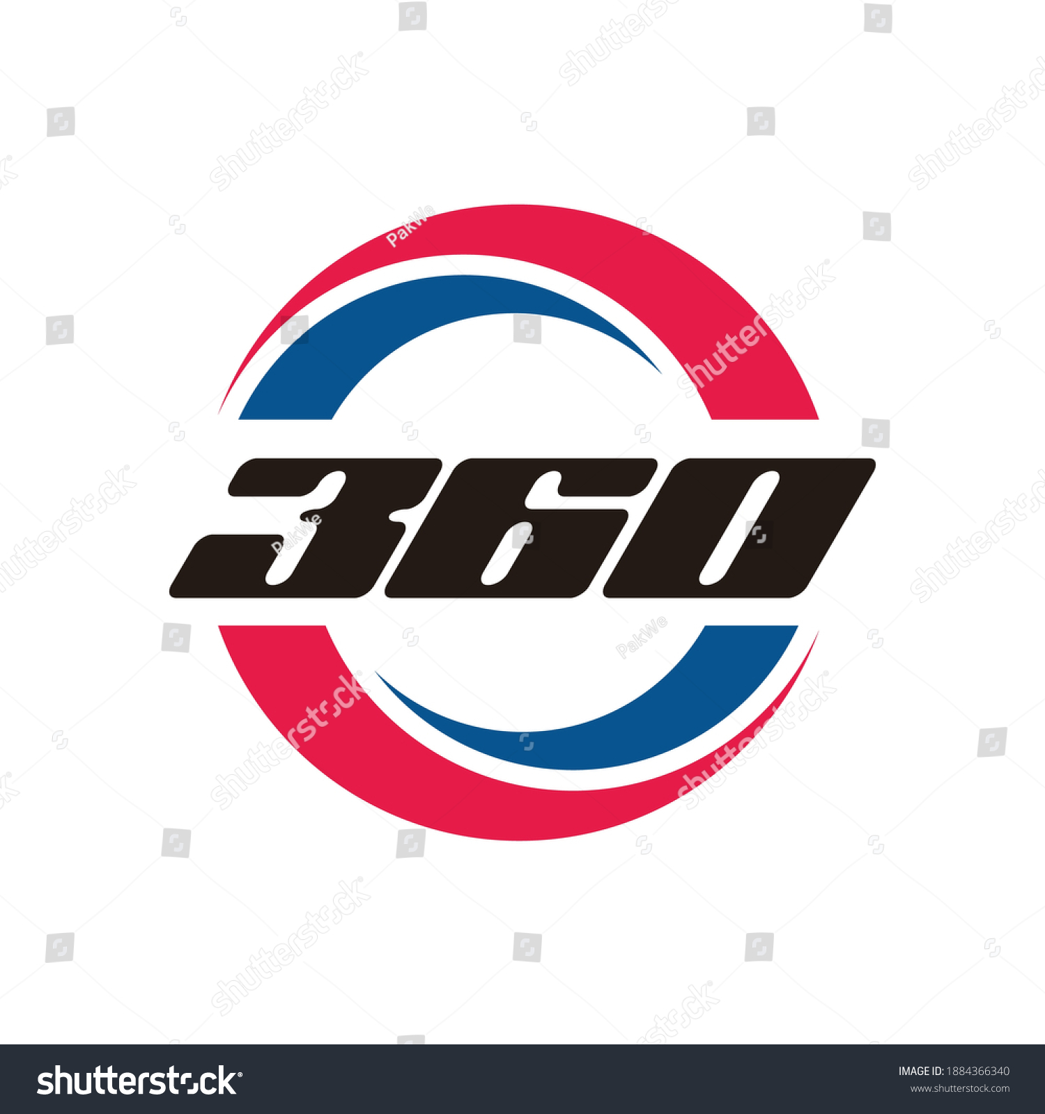 Logo Inspirational Text 360 Stock Vector (Royalty Free) 1884366340