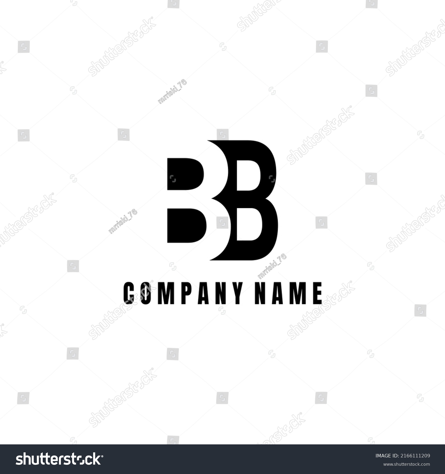 Logo Letter B Bb Window Combination Stock Vector (Royalty Free ...