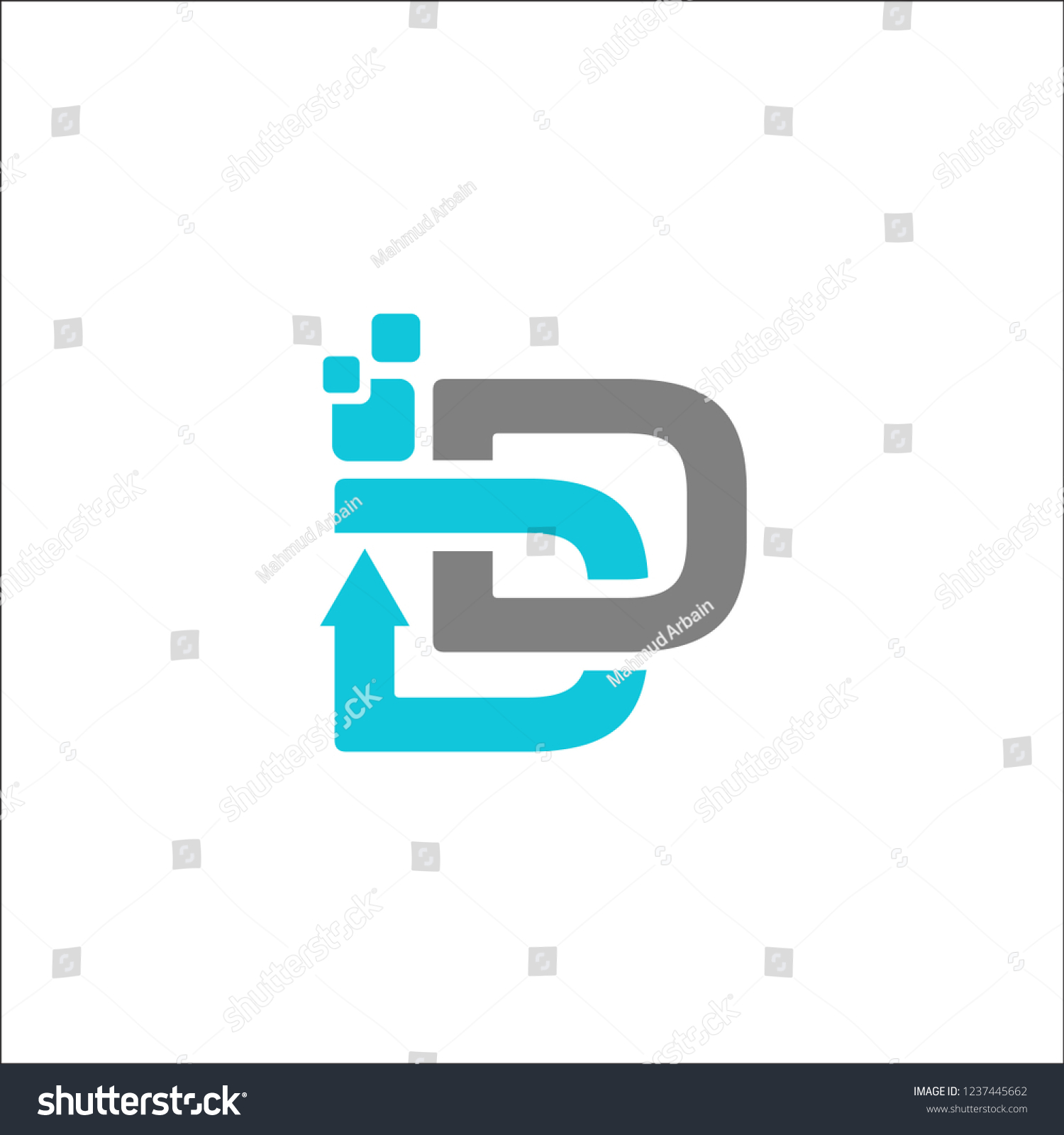 Logo Letter Dd Stock Vector (Royalty Free) 1237445662 | Shutterstock