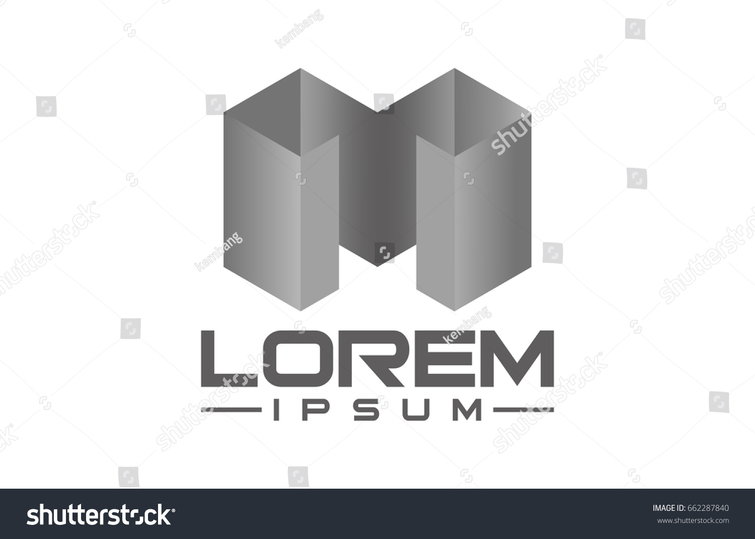 Logo Letter M 3d Cube Icon Stock Vector (Royalty Free) 662287840 ...