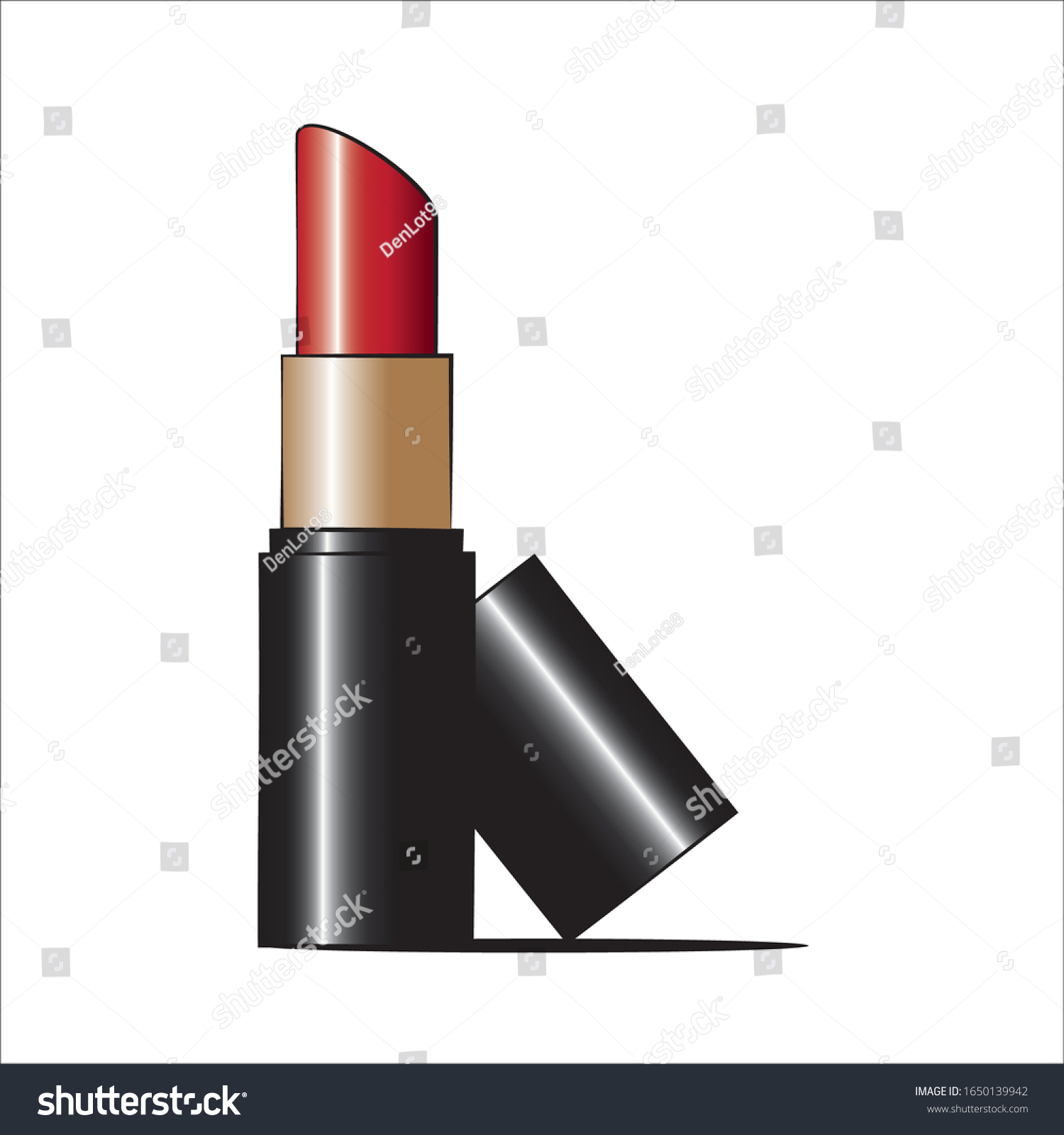 Logo Lipstick Vector Design Isolated On Stock Vector (Royalty Free ...