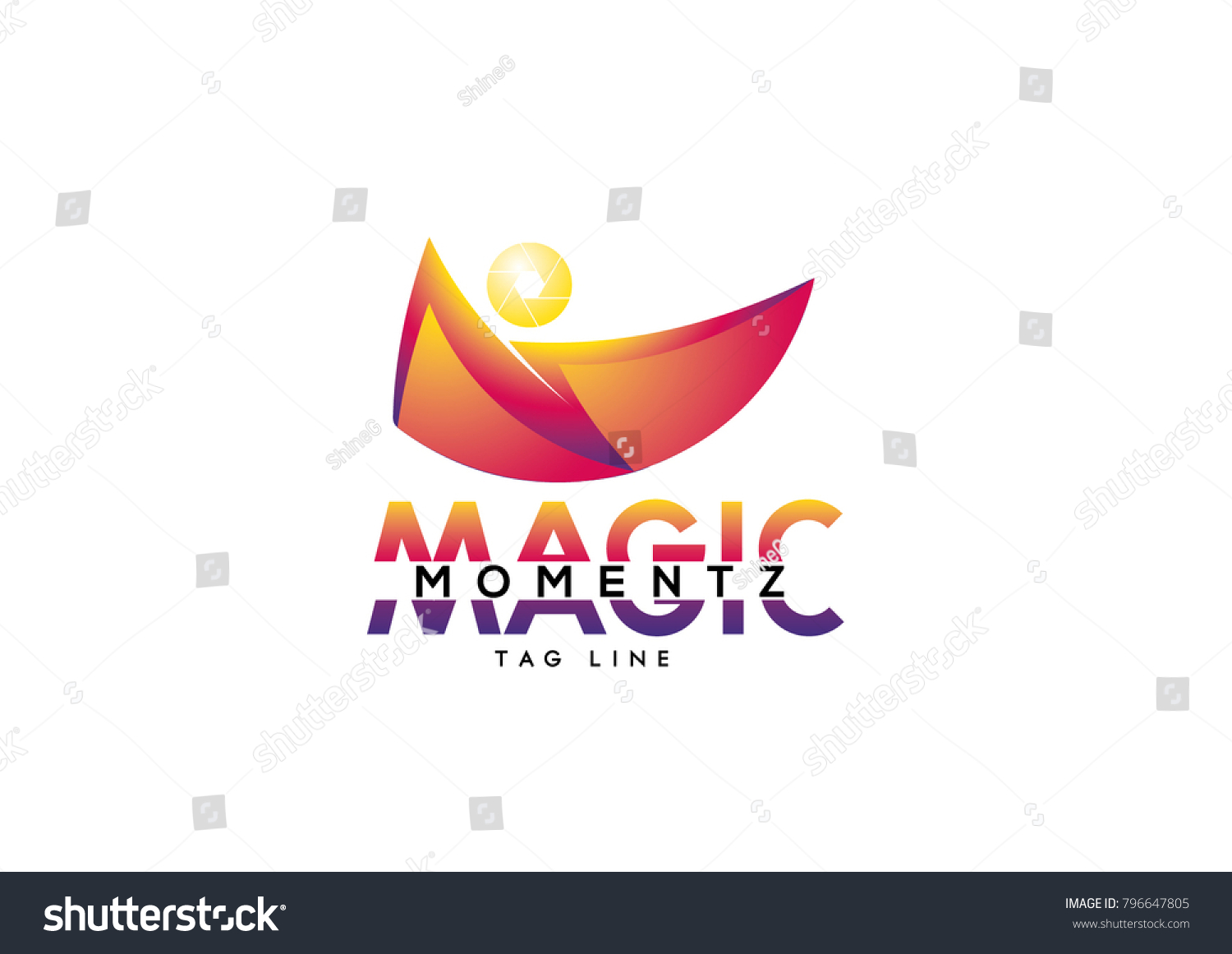 Logo Magic Moment Logo Design Stock Vector (Royalty Free) 796647805