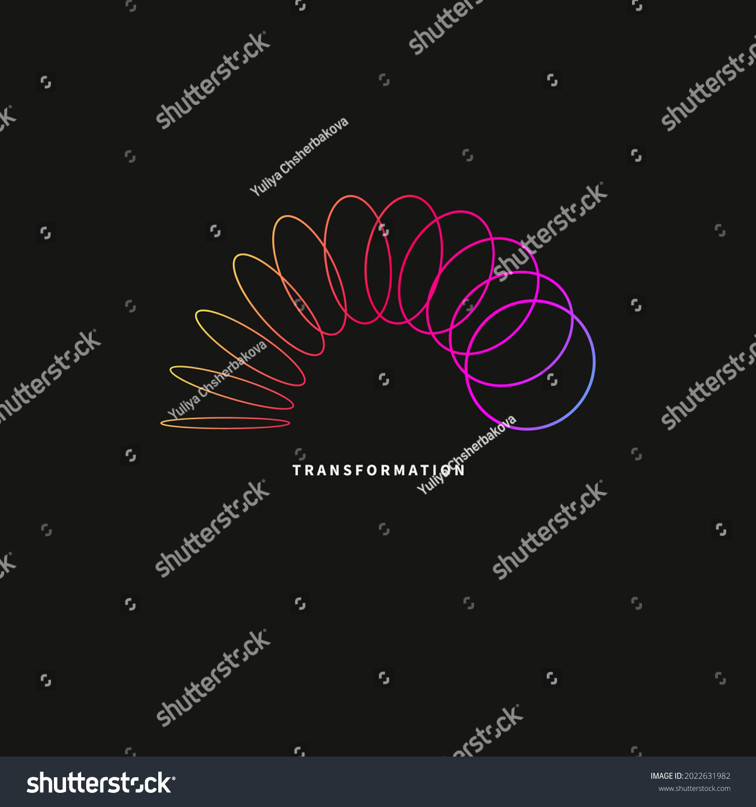 Logo Movement Coaching Icon Rotating Circle Stock Vector (Royalty Free ...