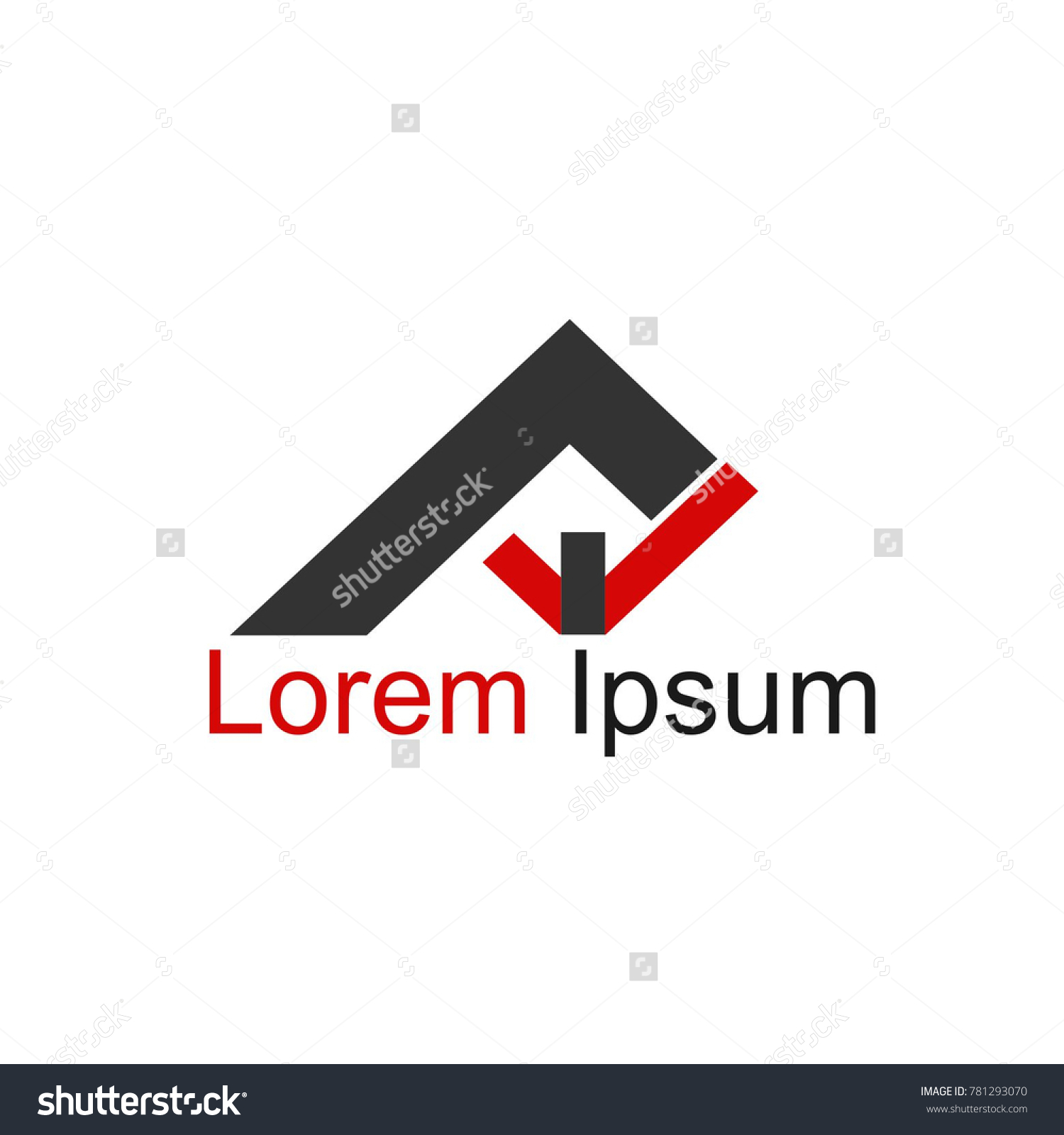 Logo Two Triangles Stock Vector (Royalty Free) 781293070 | Shutterstock