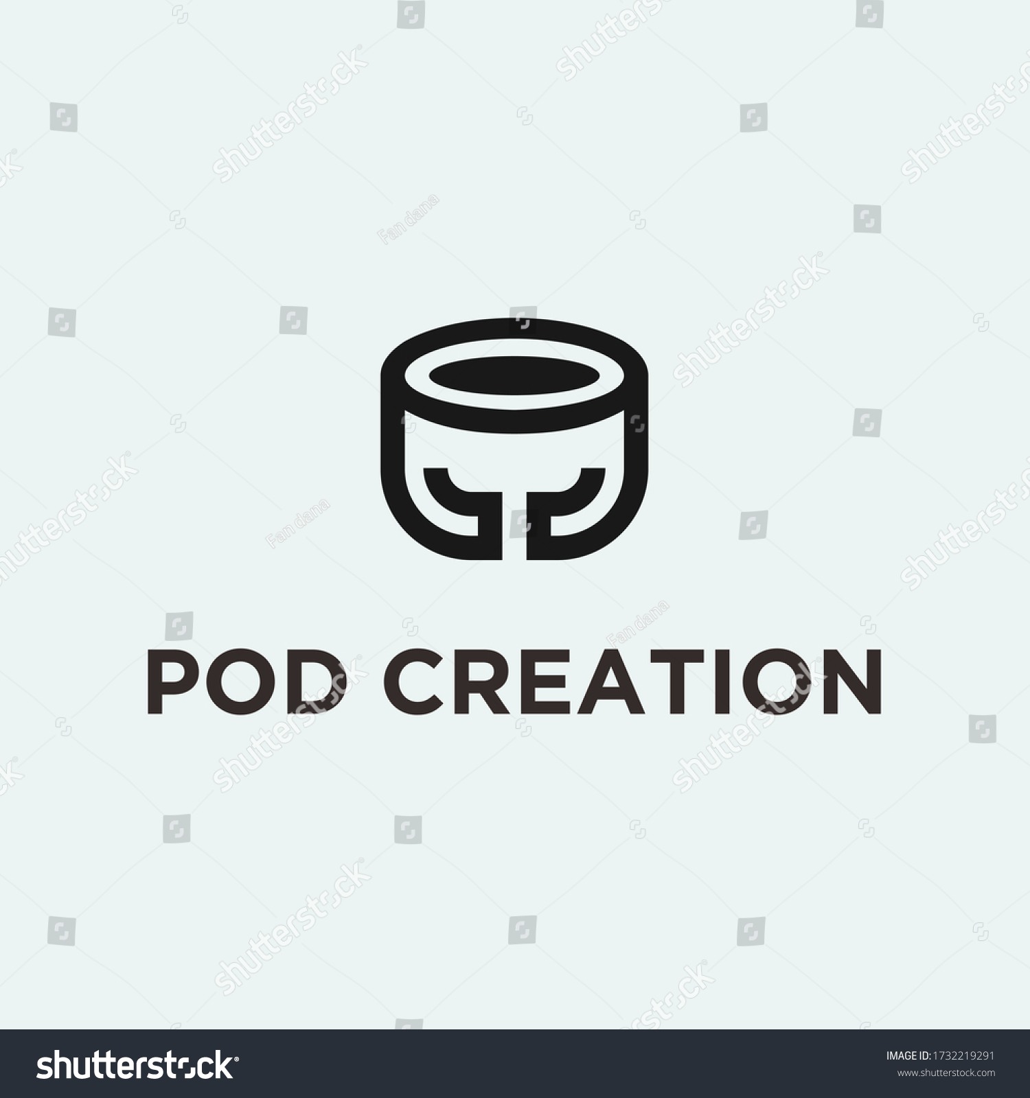 Logo Pod Maker Urn Icon Stock Vector (Royalty Free) 1732219291