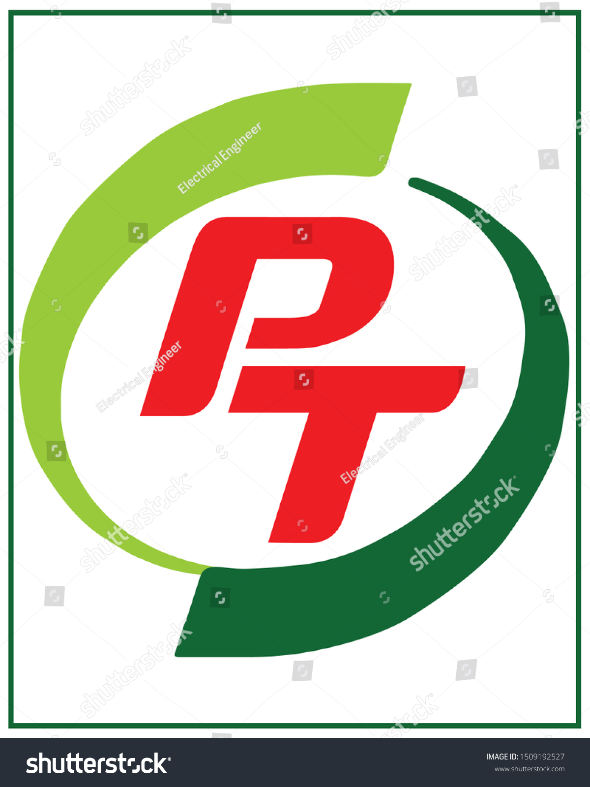 Logo Pt Station Background White Vector: vector de stock (libre de ...