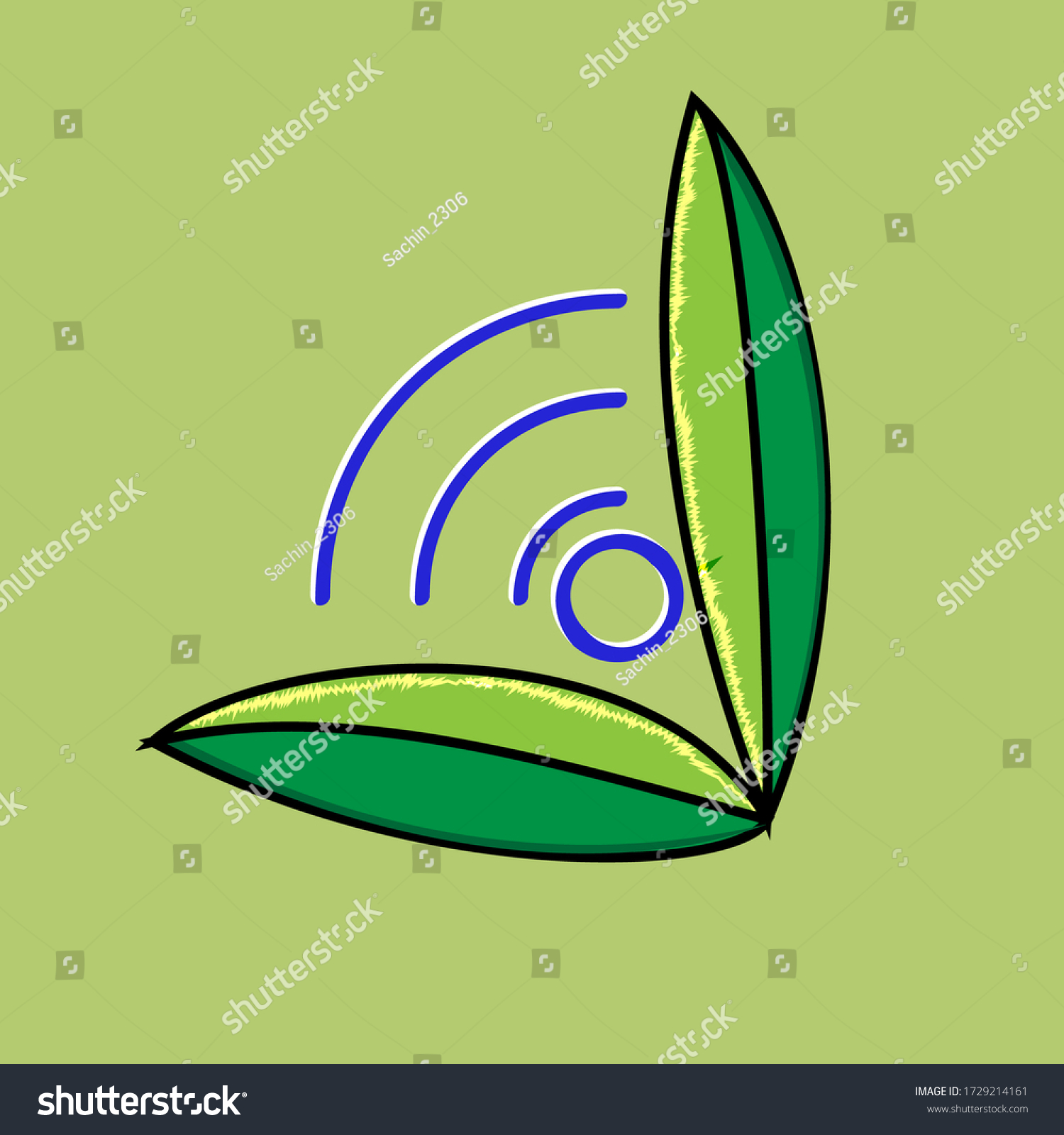 Logo Representing Green Technology Save Environment Stock Vector ...