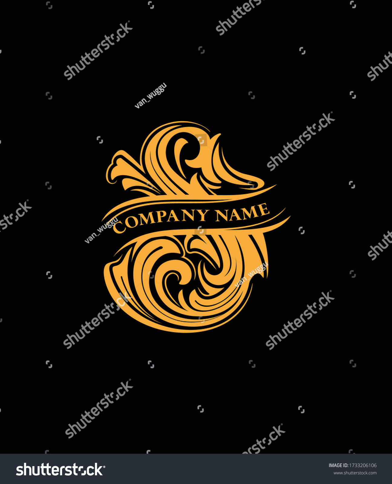Logo S Vintage Design Concept Vector Stock Vector (Royalty Free) 1733206106