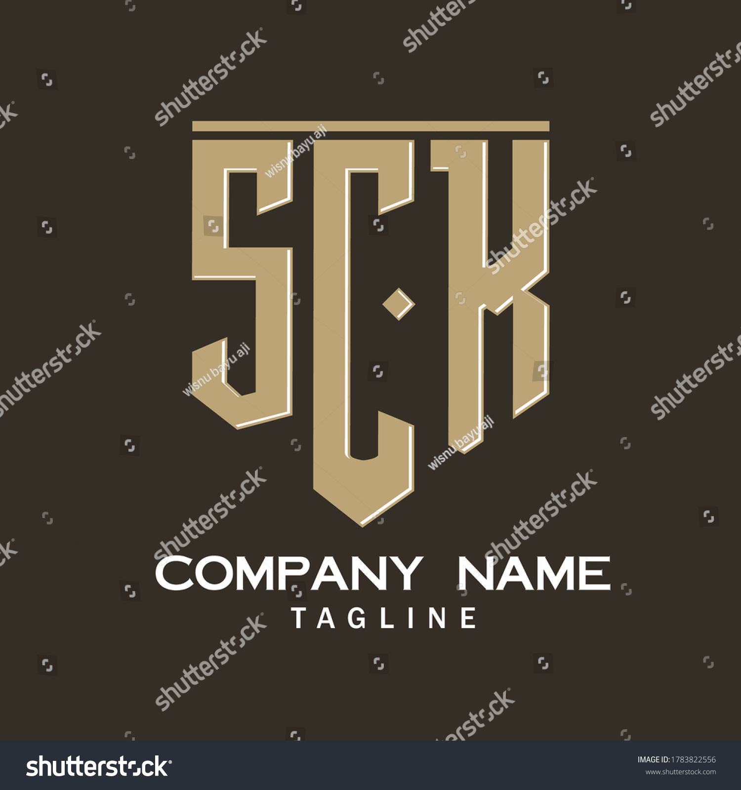Logo Sck Company Initial Vector Design Stock Vector (Royalty Free ...