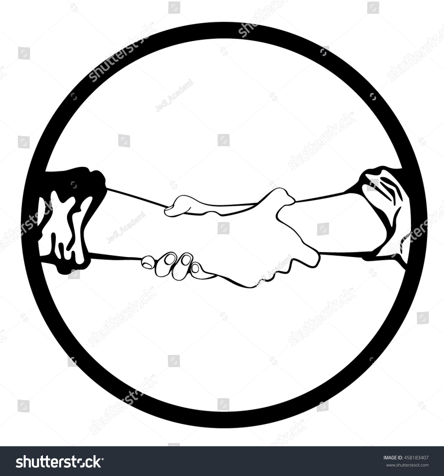Logo Shake Hand Business Vector Stock Vector (Royalty Free) 458183407 ...