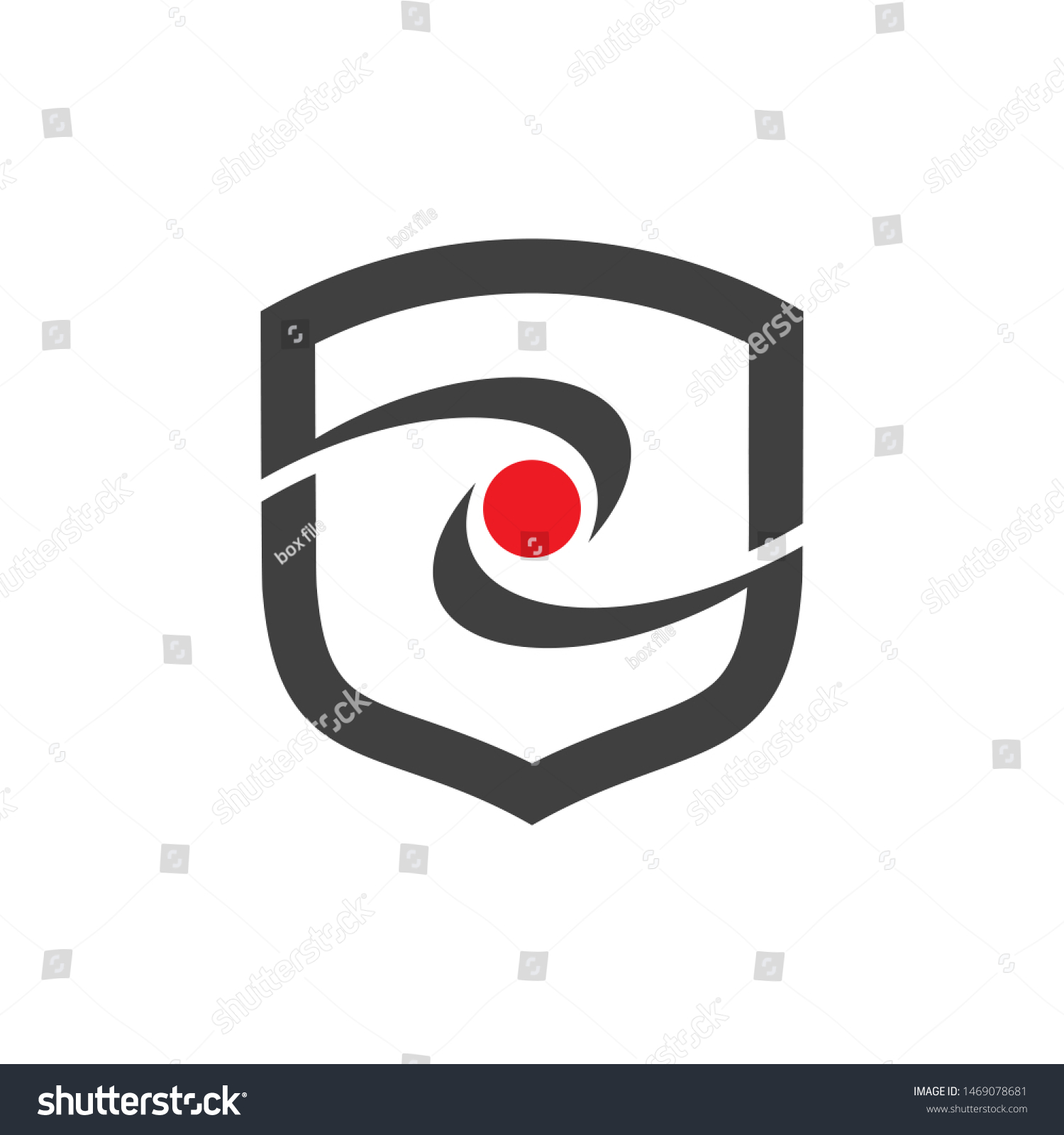 Logo Shield Icon Eye Vector Stock Vector (Royalty Free) 1469078681 ...