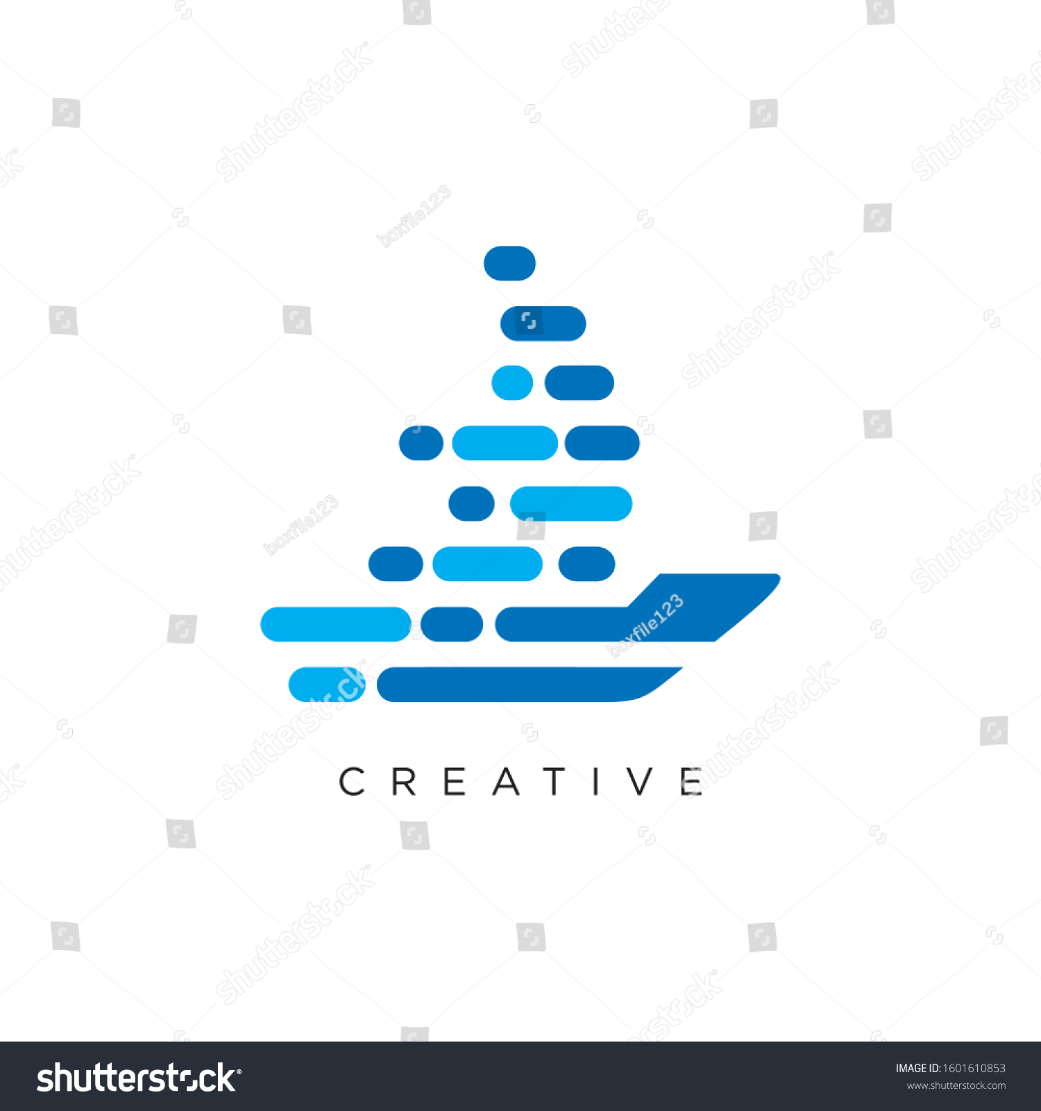 Logo Ship Techno Design Symbol Design Stock Vector (Royalty Free ...