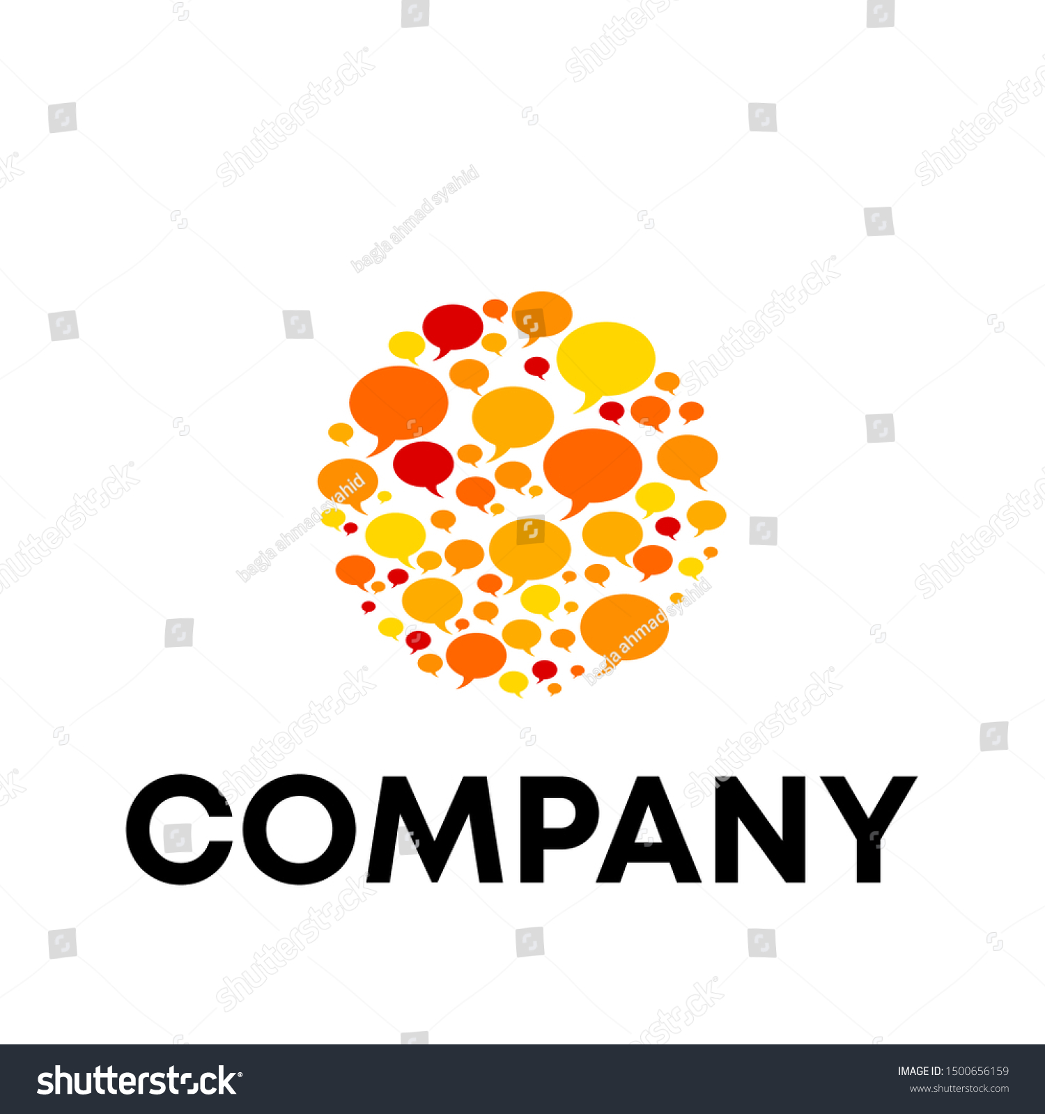 Logo Sign Communications Vector Template Stock Vector (Royalty Free ...