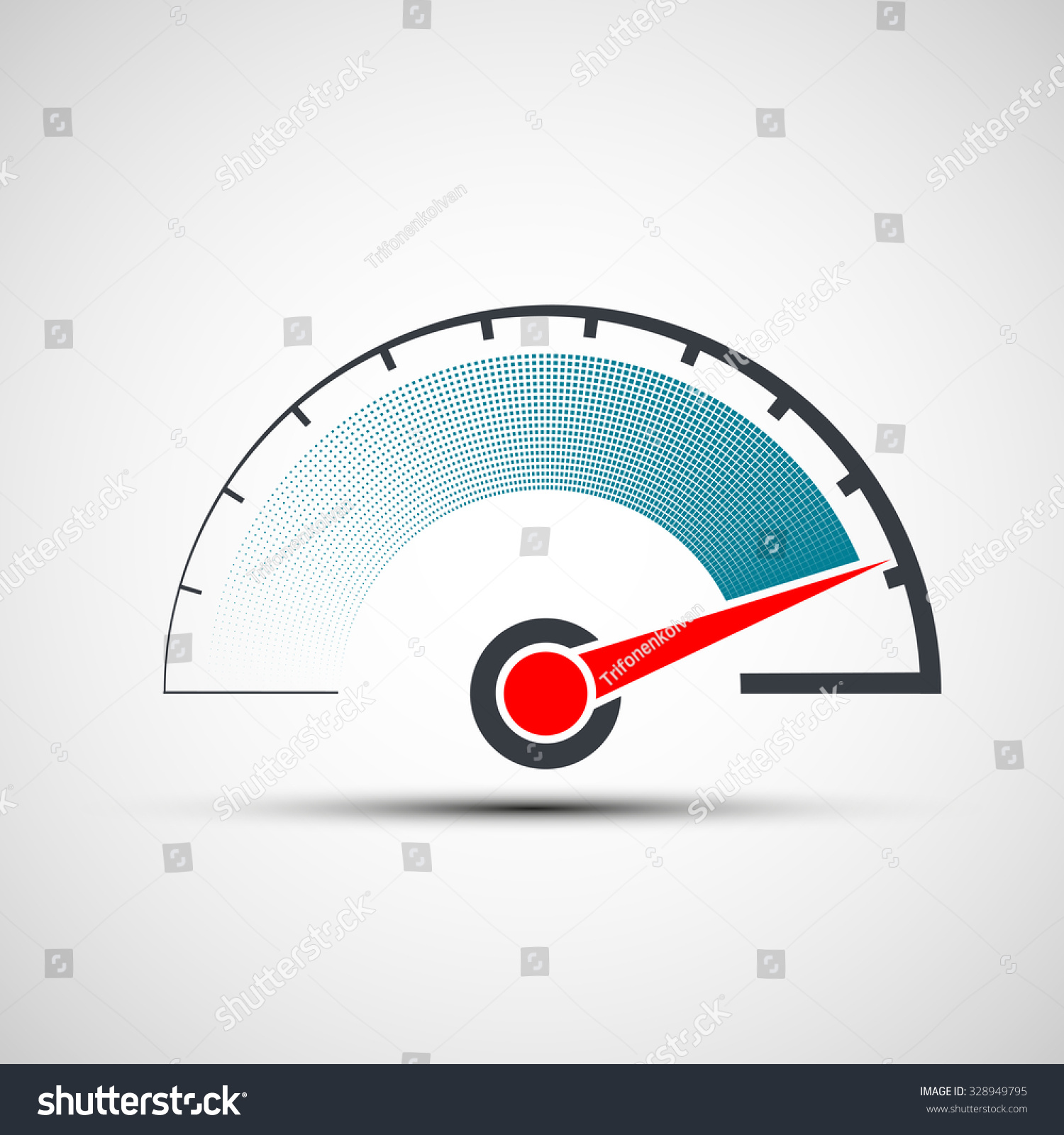 Logo Speedometer. Flat Design. Stock Vector Illustration. - 328949795 ...