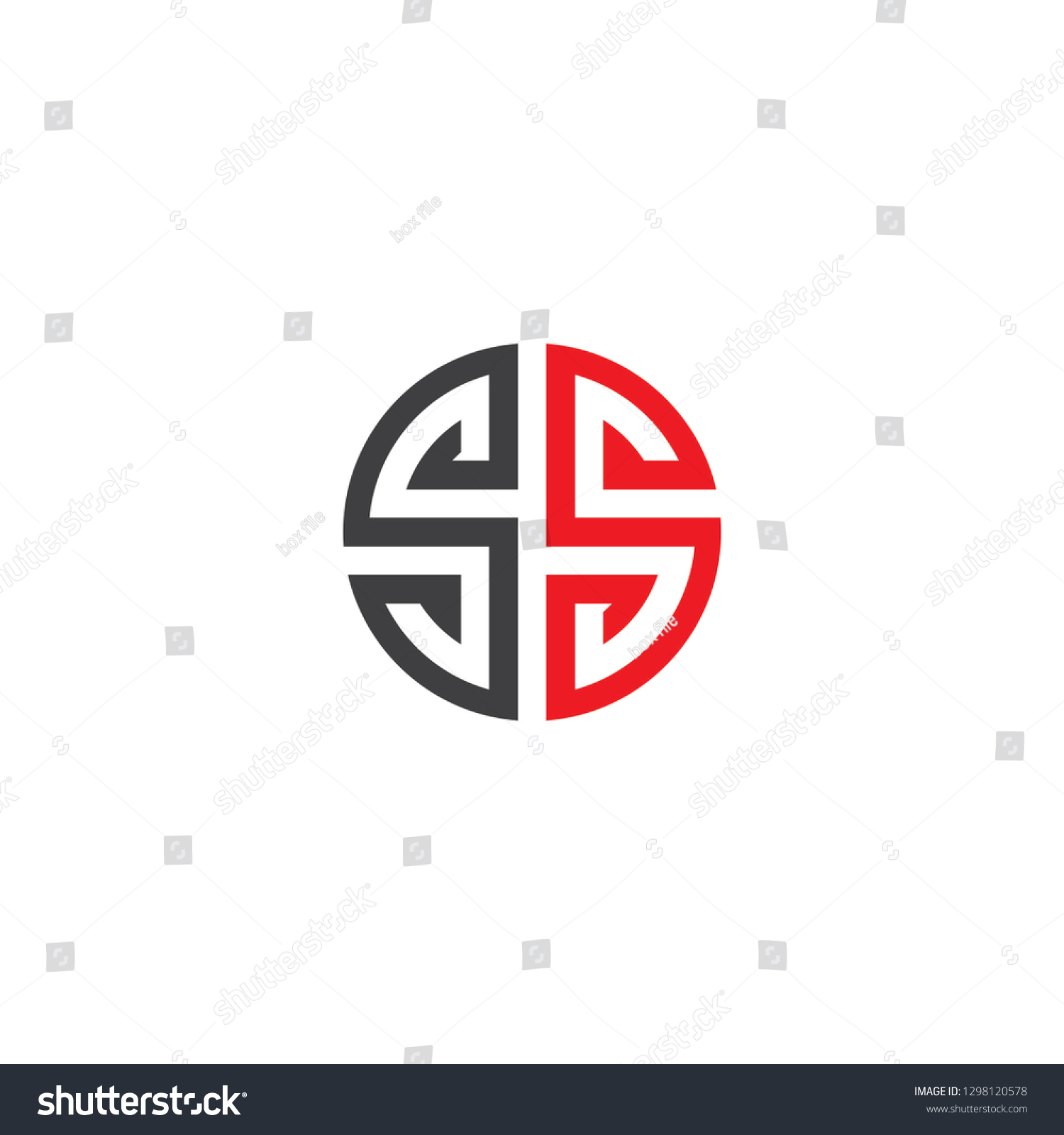 Logo Ss Icon Circle Stock Vector (Royalty Free) 1298120578 | Shutterstock