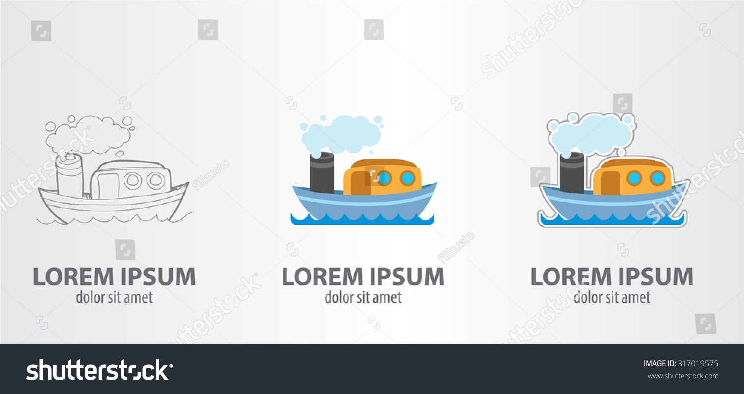 Logo Steamship Stock Vector (Royalty Free) 317019575 | Shutterstock